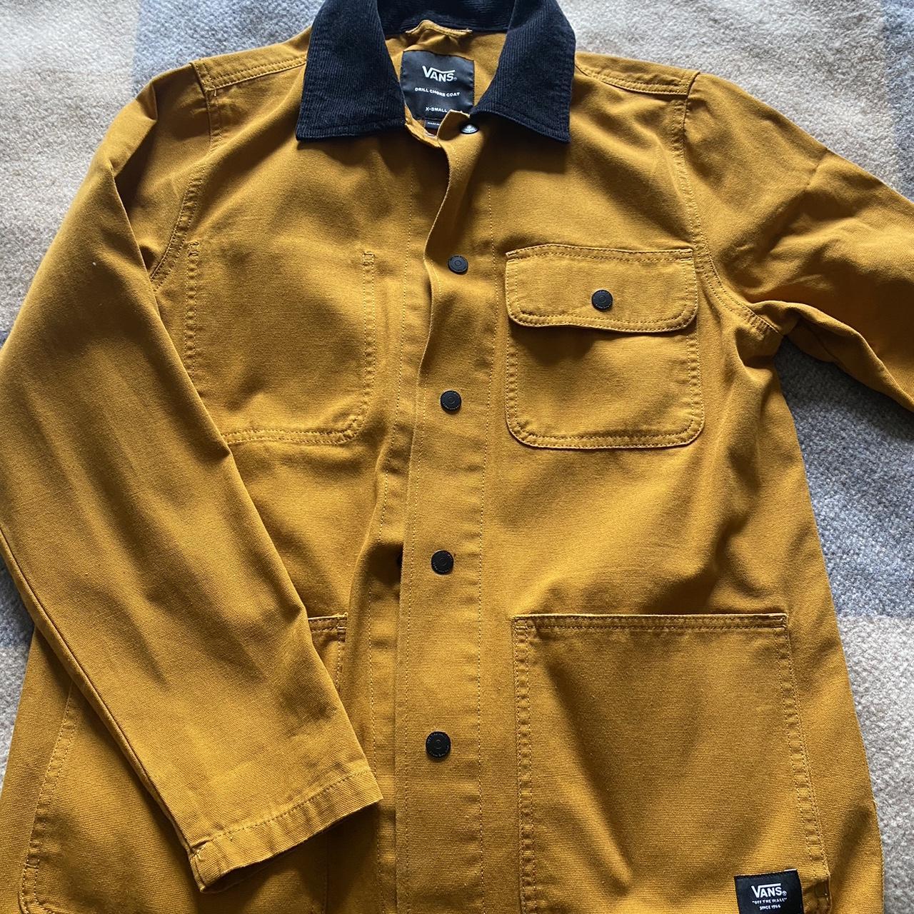 Vans drill chore jacket in mustard. V stylish jacket... - Depop