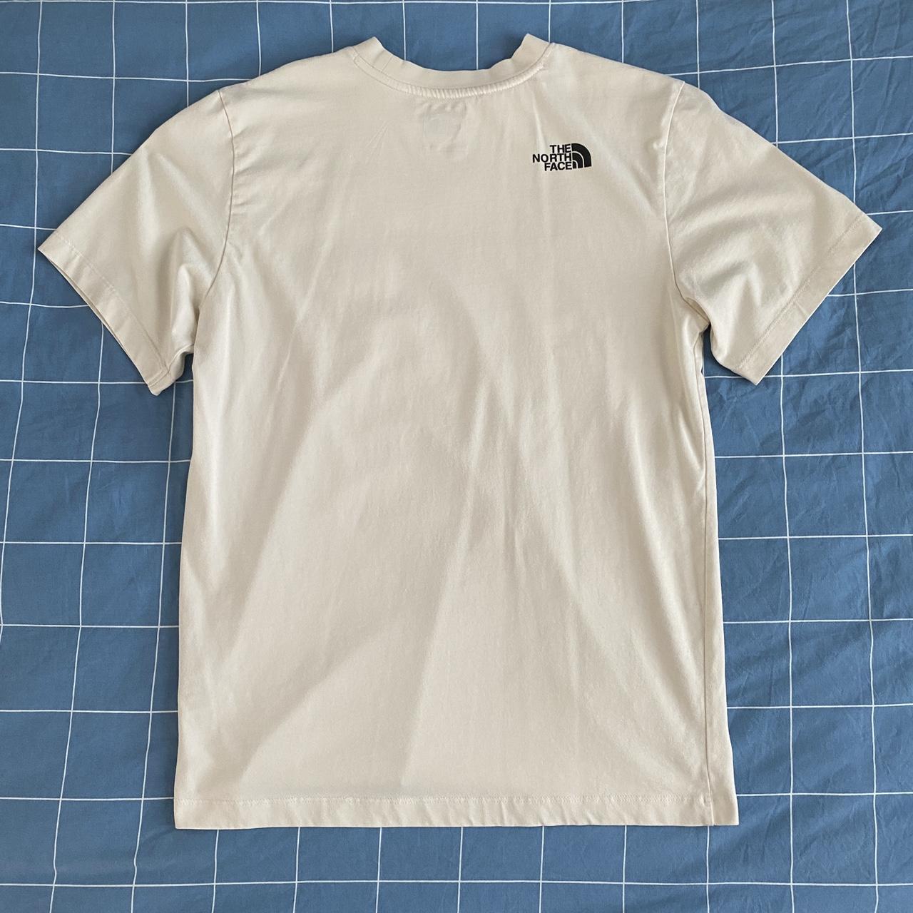 The North Face Men's Cream T-shirt | Depop