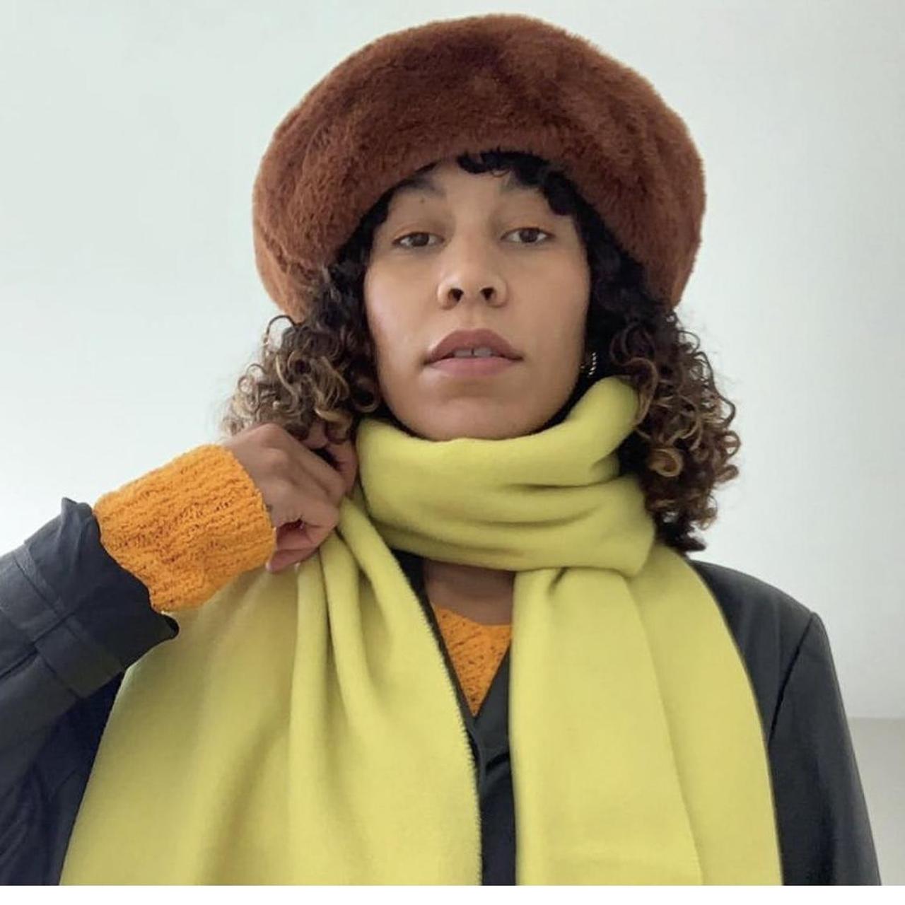 Chartreuse green scarf By Clyde ( nyc brand who... - Depop