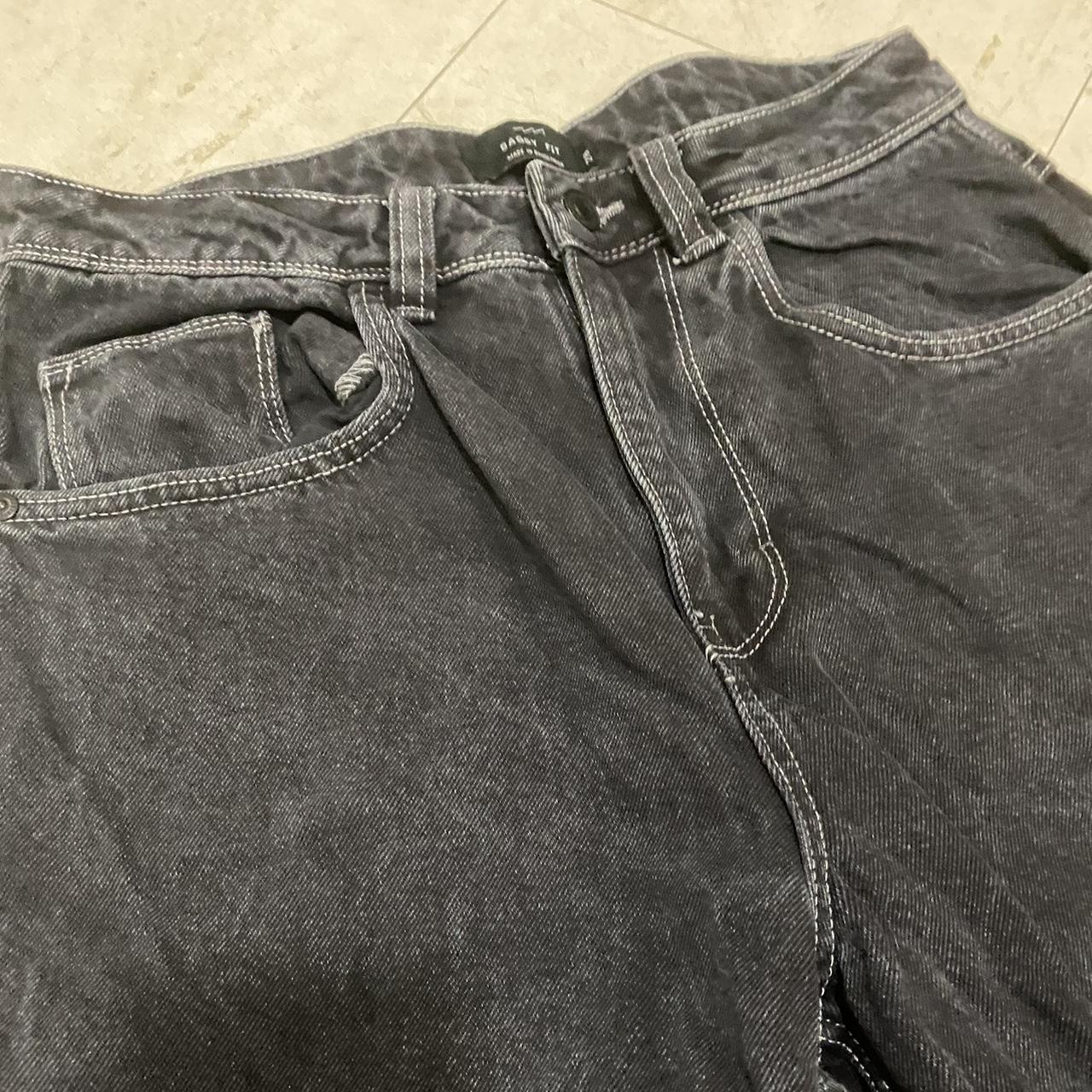 Baggy baggy washed black denim jeans from factorie.... - Depop