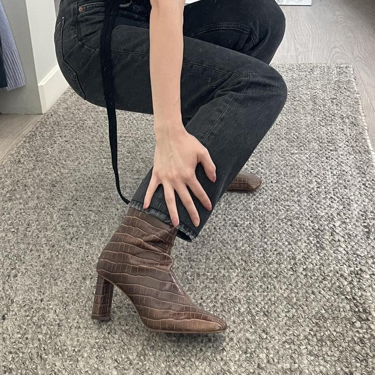 Reformation brown croc boots 🤎 - Depop