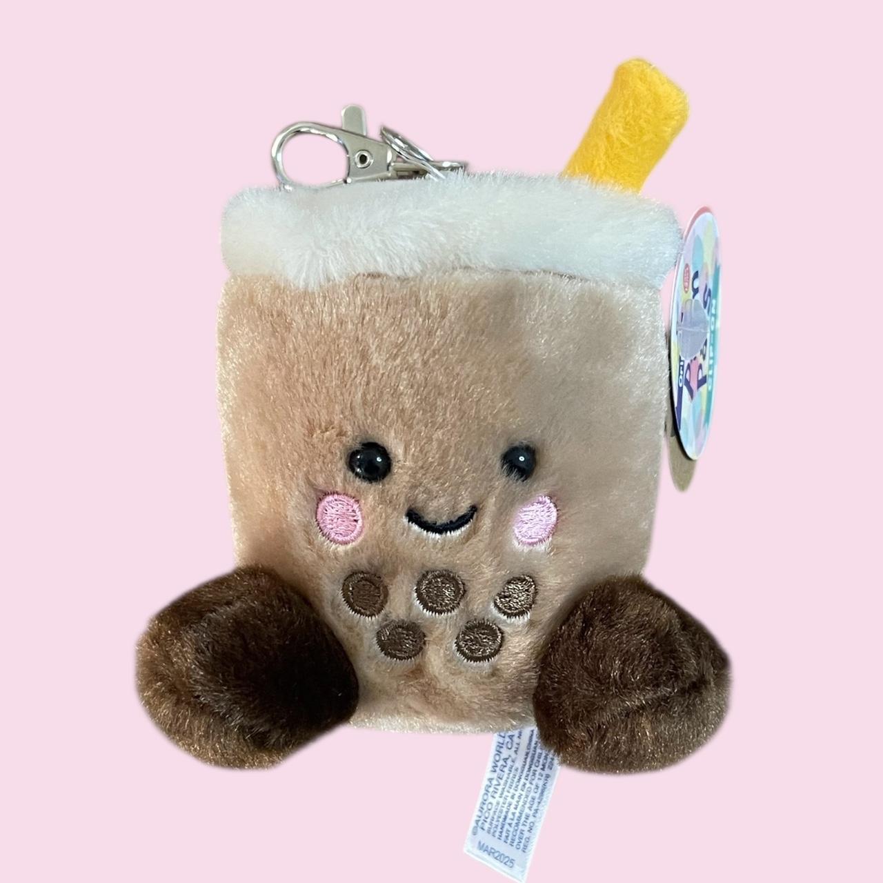 Palm Pals Milky Tea Boba Plush Keychain - Approx.... | Depop