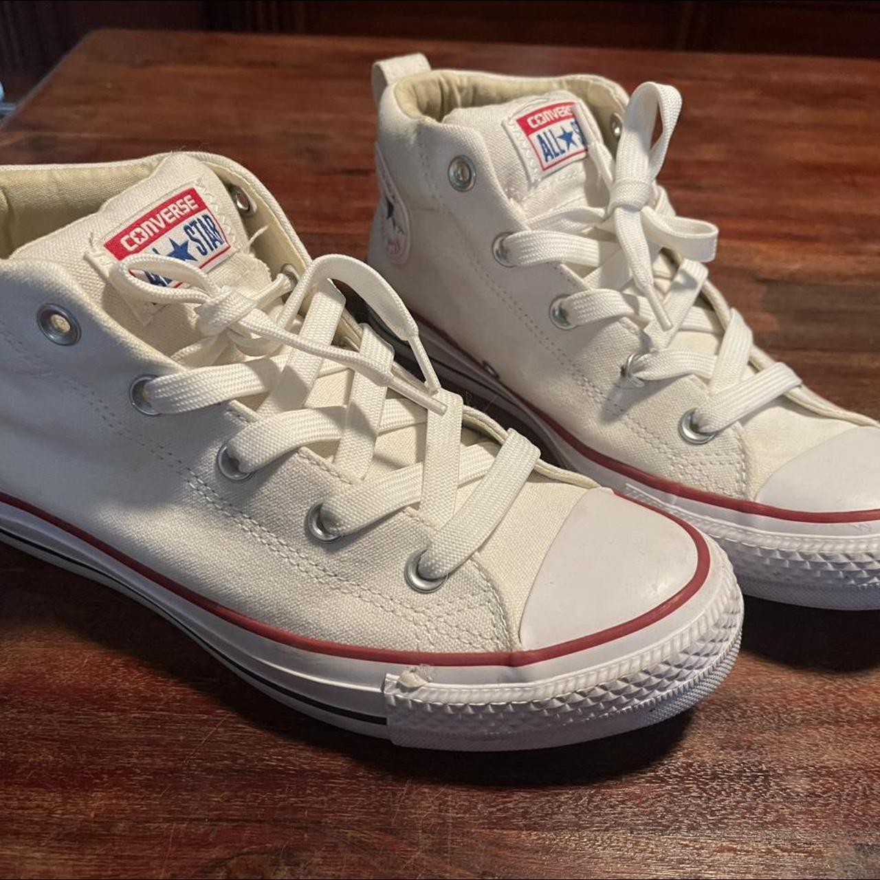 NEW White Converse All Star Chuck Taylor Mid... - Depop