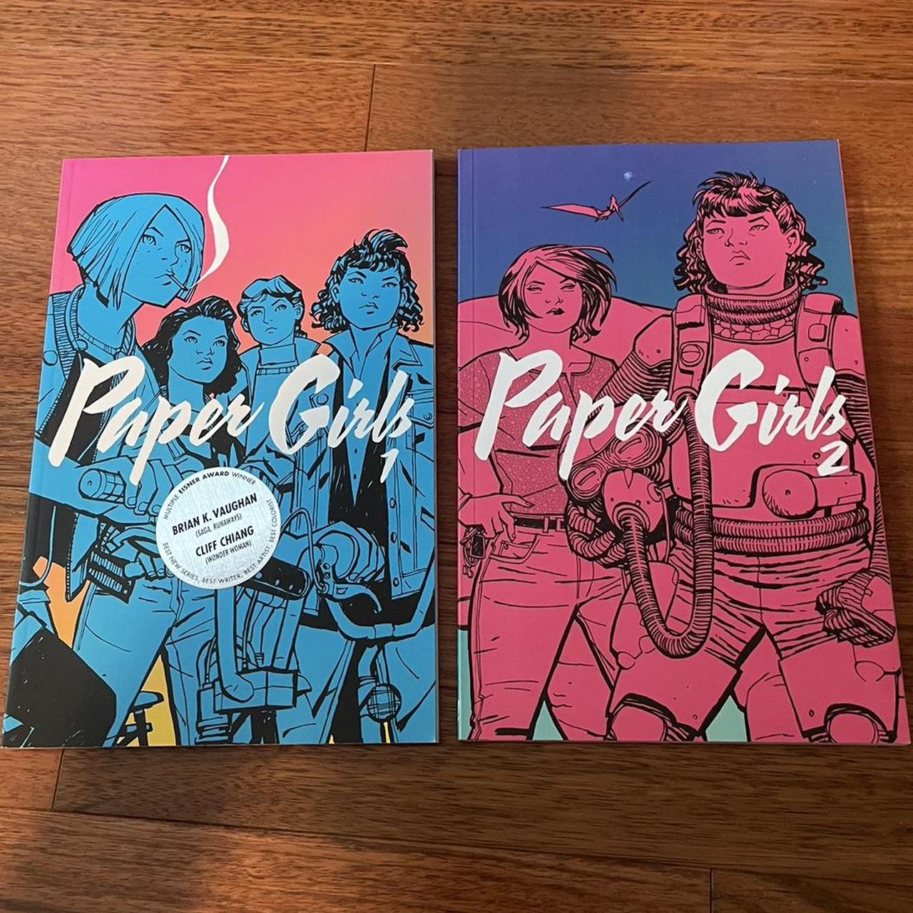 Paper Girls Vol 1 & 2 by Brian K. Vaughan and Cliff... - Depop