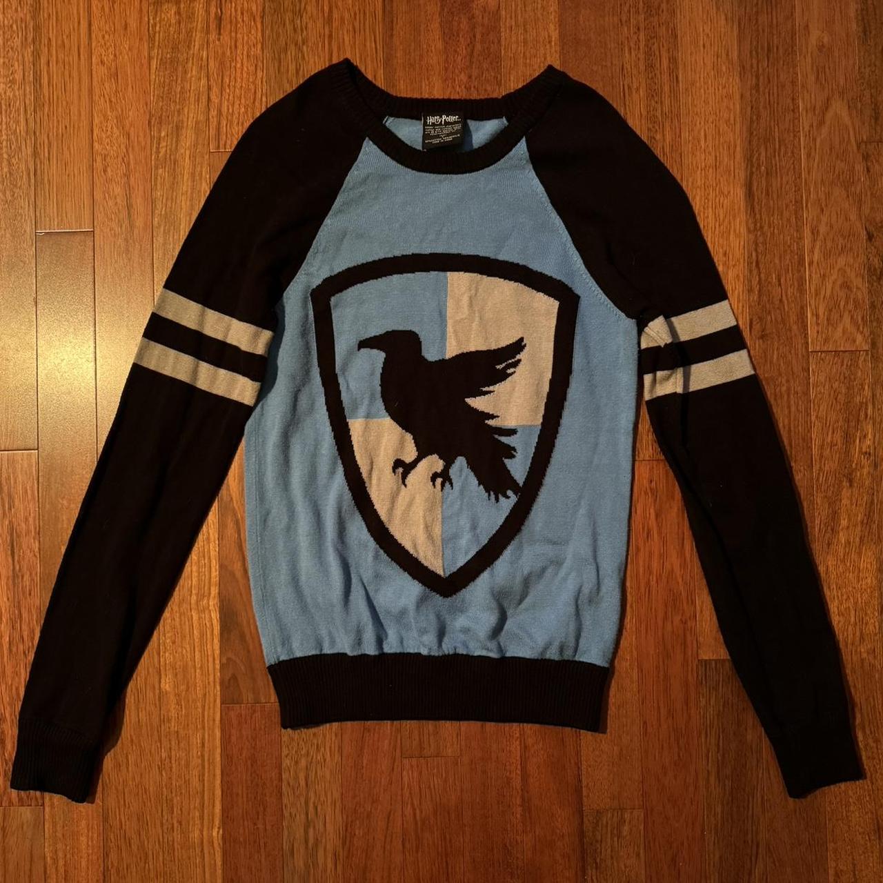 Harry Potter Ravenclaw Logo Sweater Size S Feel... - Depop