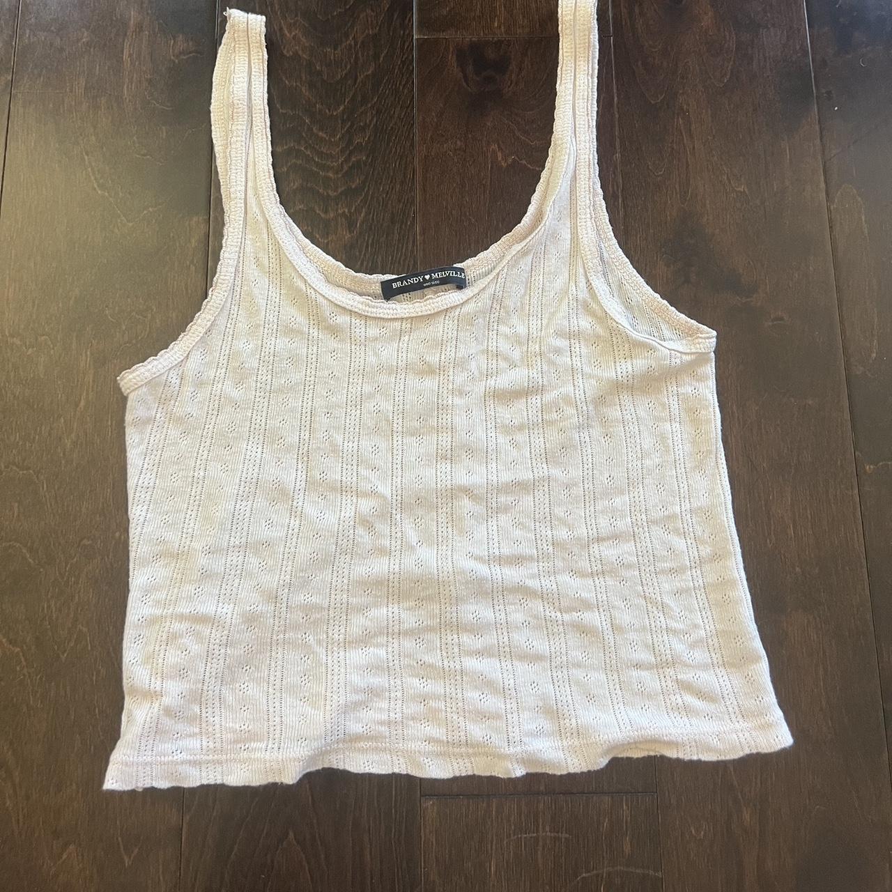 baby pink brandy melville tank - Depop