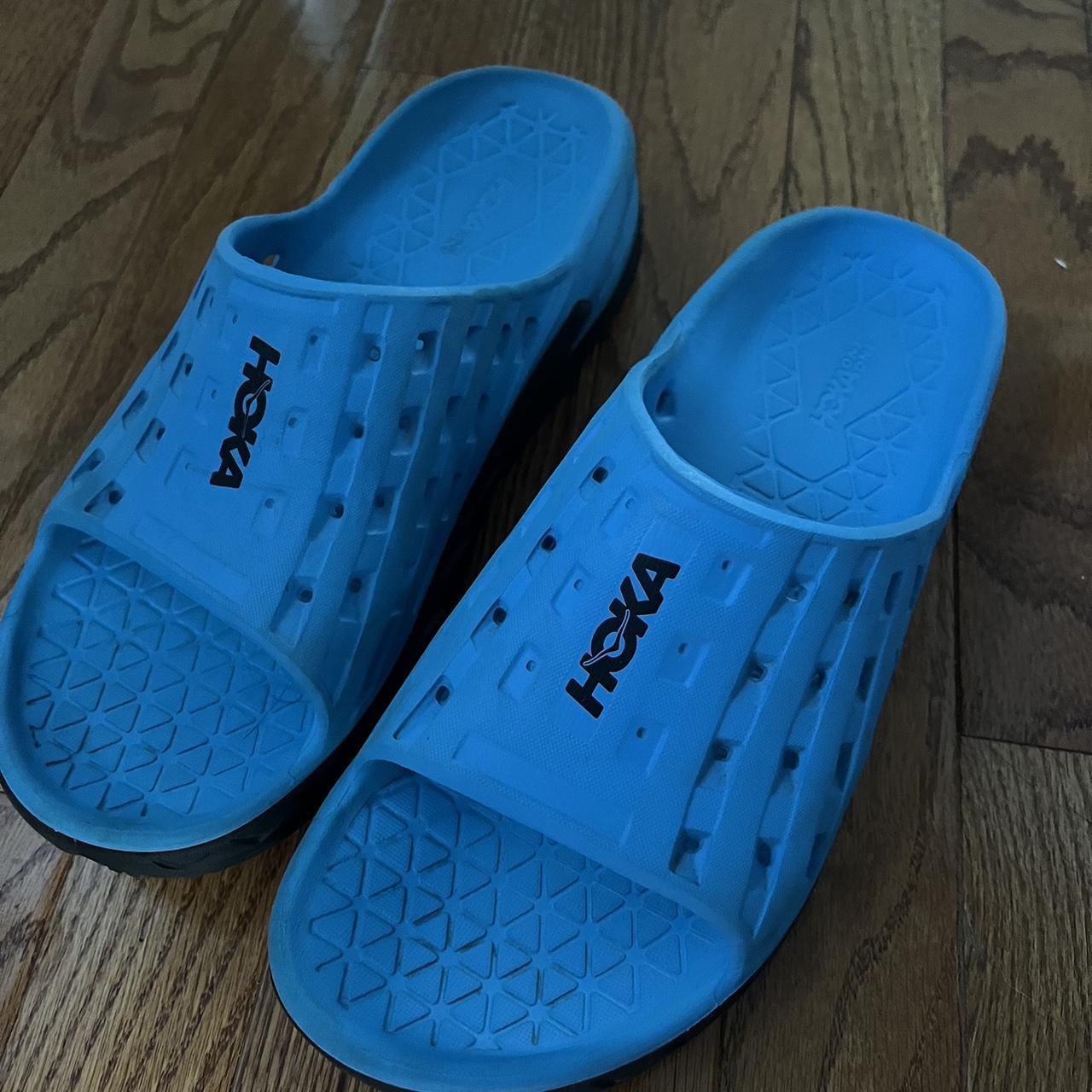 hoka slides worn only a couple of times. so comfy... - Depop