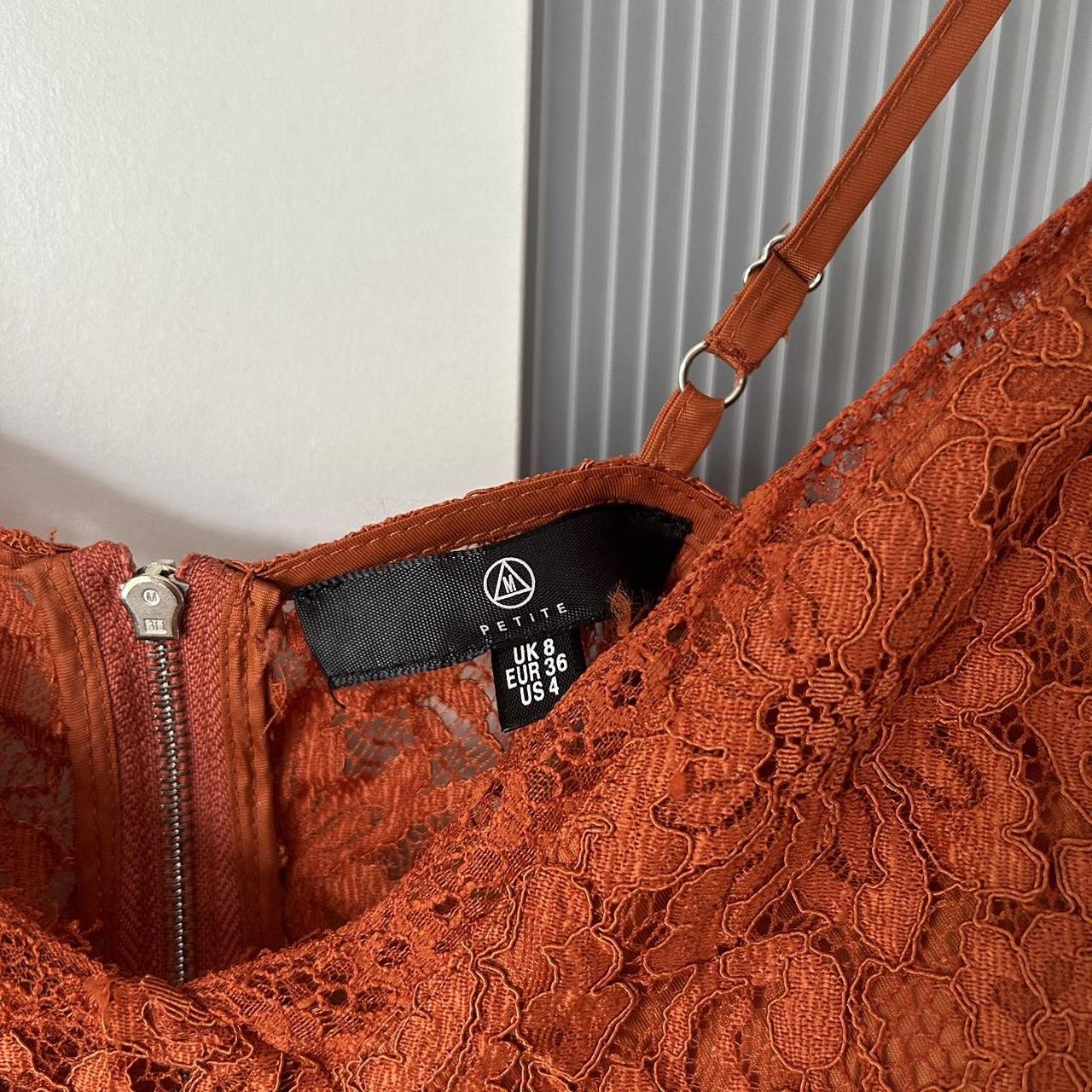 Missguided Burnt Orange Lace Bralette Top 🧡 Size Depop