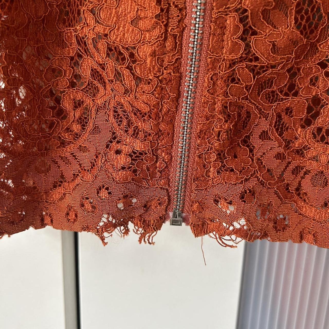 Missguided Burnt Orange Lace Bralette Top 🧡 Size Depop