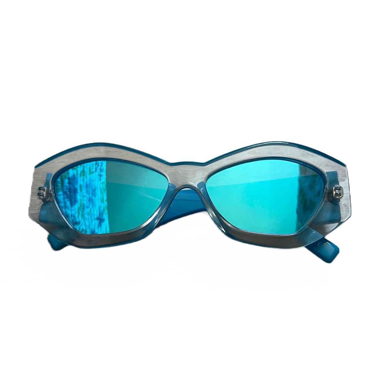 Blue Le Spec Sunnies in near perfect condition they... - Depop