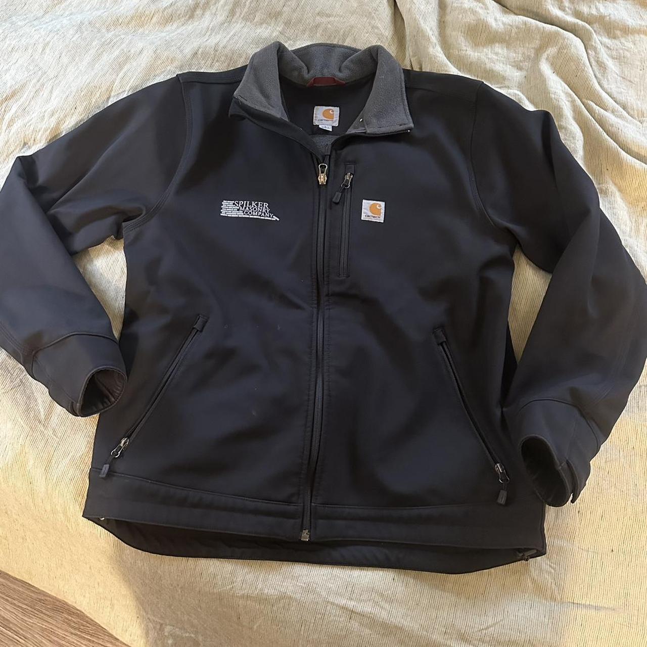 Black Carhartt jacket with Masonry logo. Never worn... | Depop