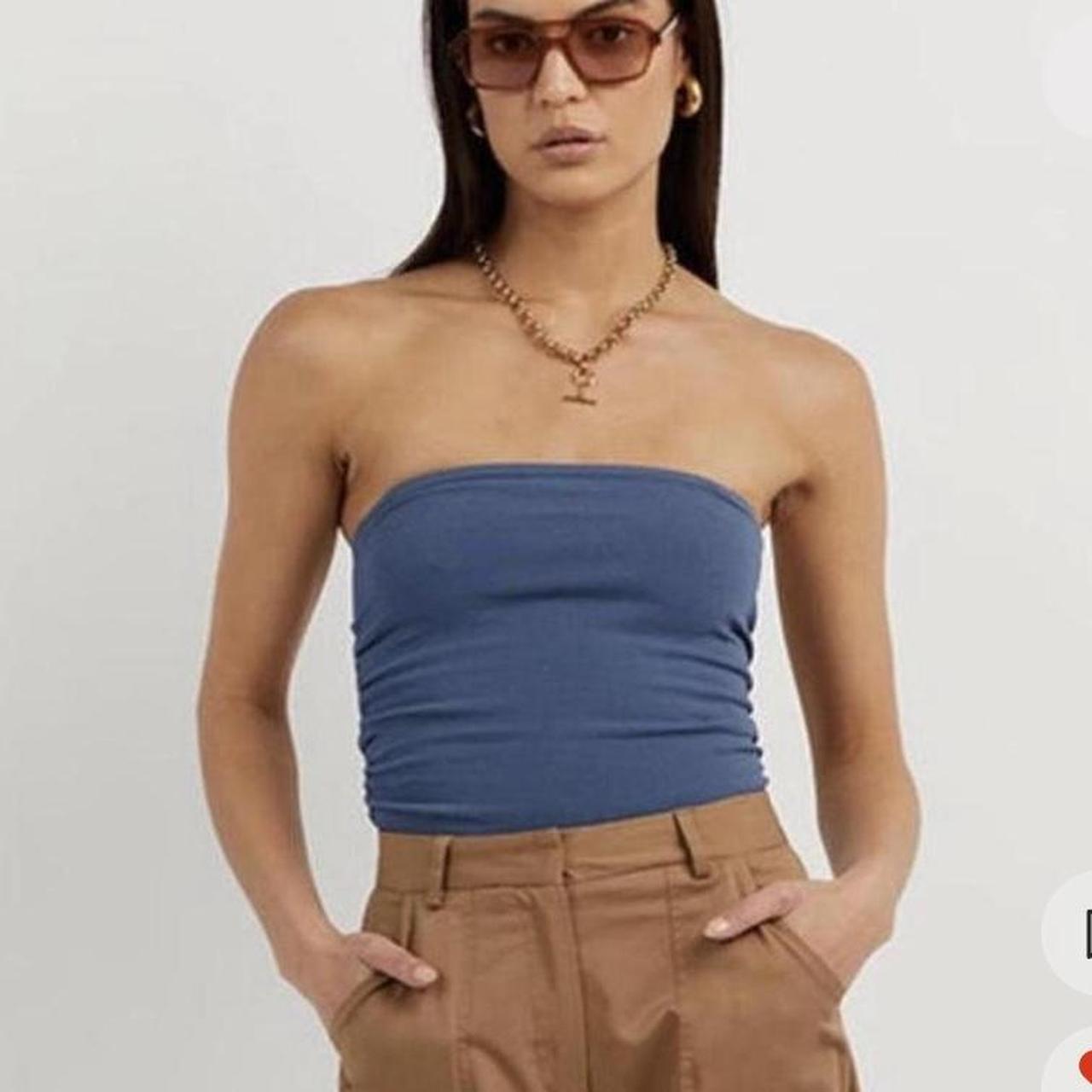 Dissh top worn once size small very stretchy and... - Depop