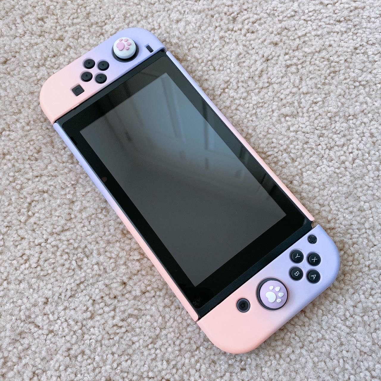 Nintendo Switch Pastel Gradient Case Cover Pink... - Depop
