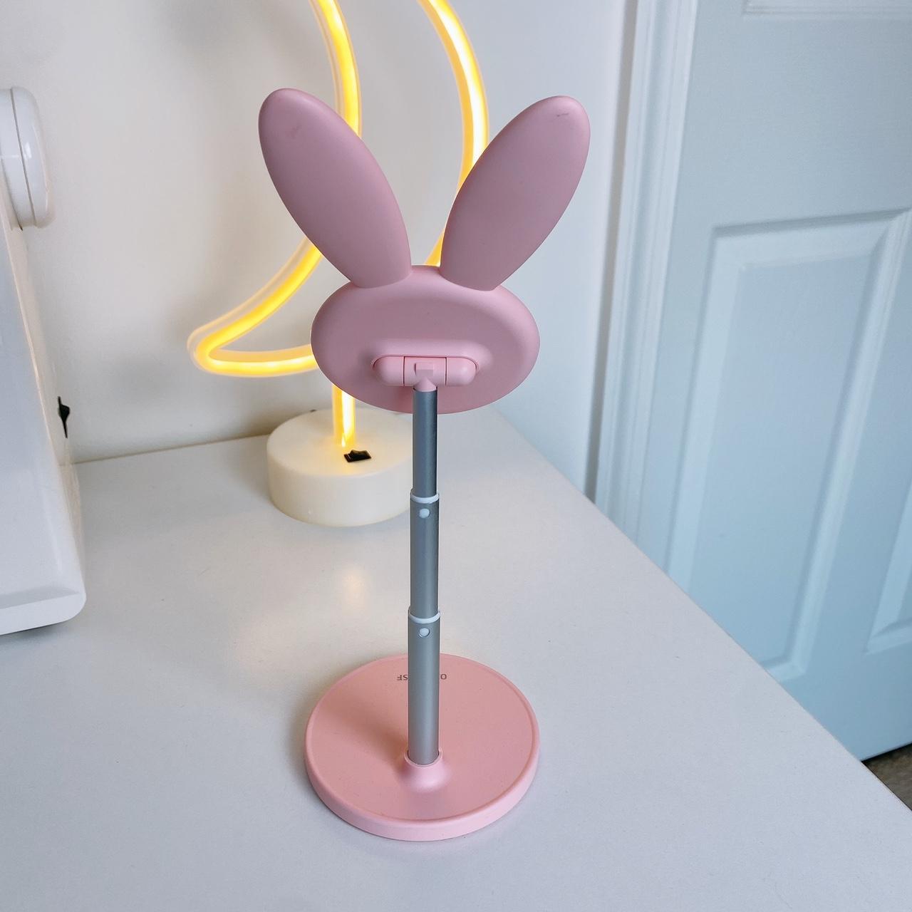 Pink Bunny Rabbit Phone Holder Desk Accessory Cute... - Depop