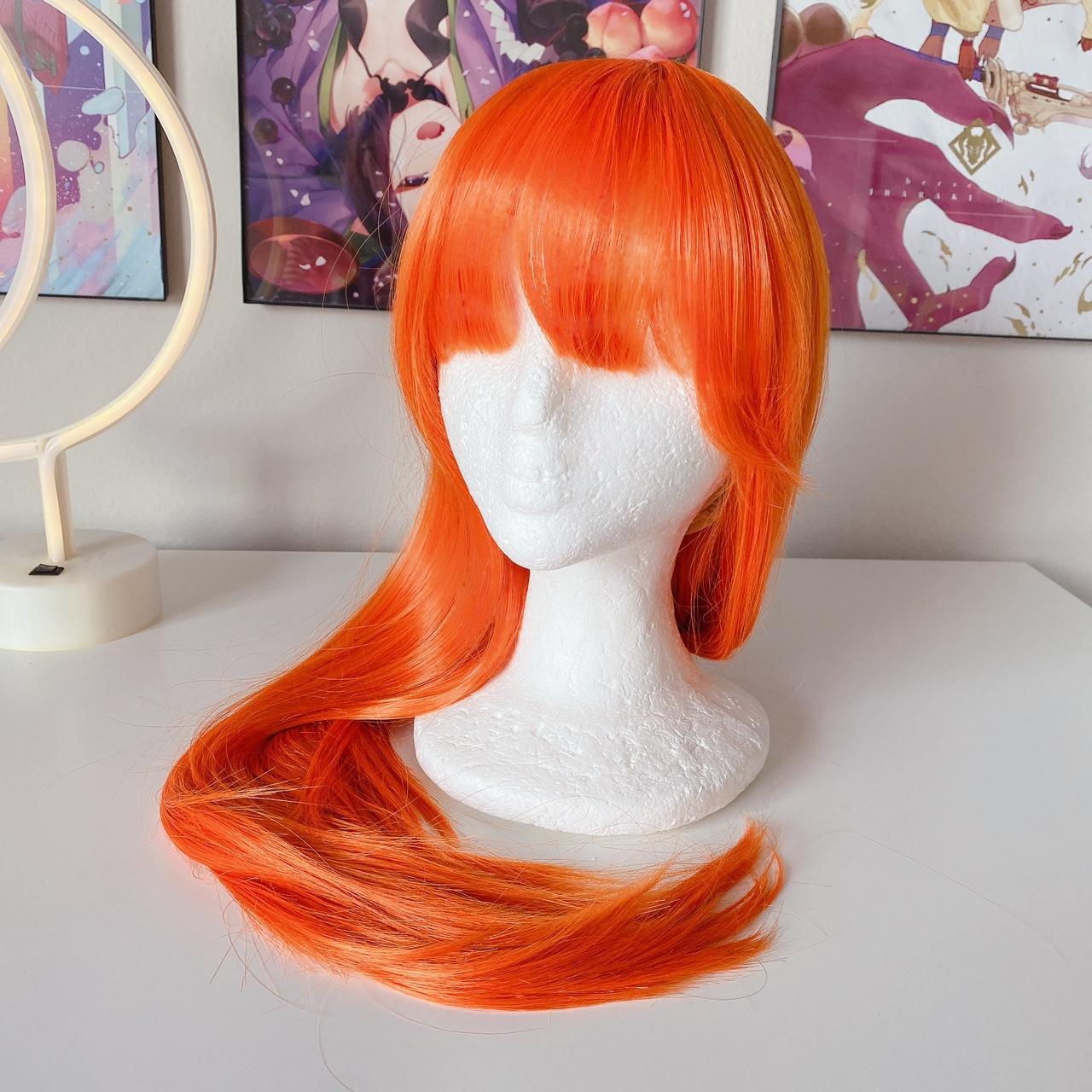Long Straight Orange Ginger Cosplay Wig with... - Depop