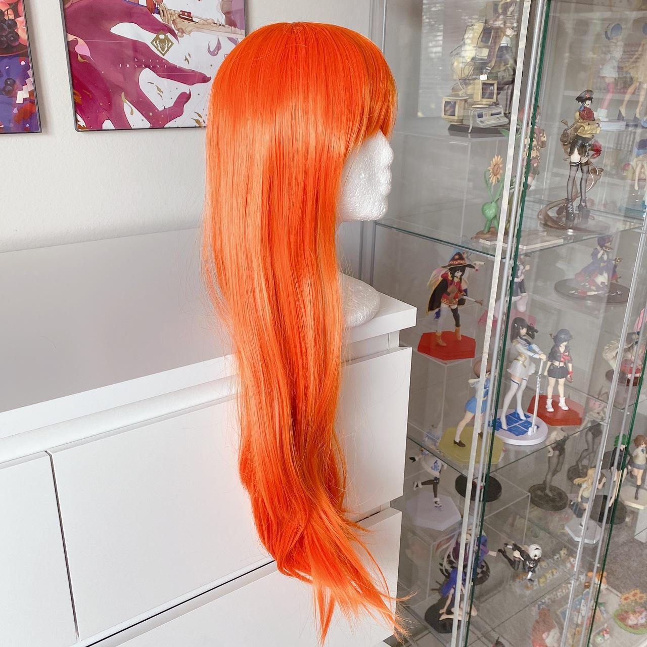 Long Straight Orange Ginger Cosplay Wig with... - Depop