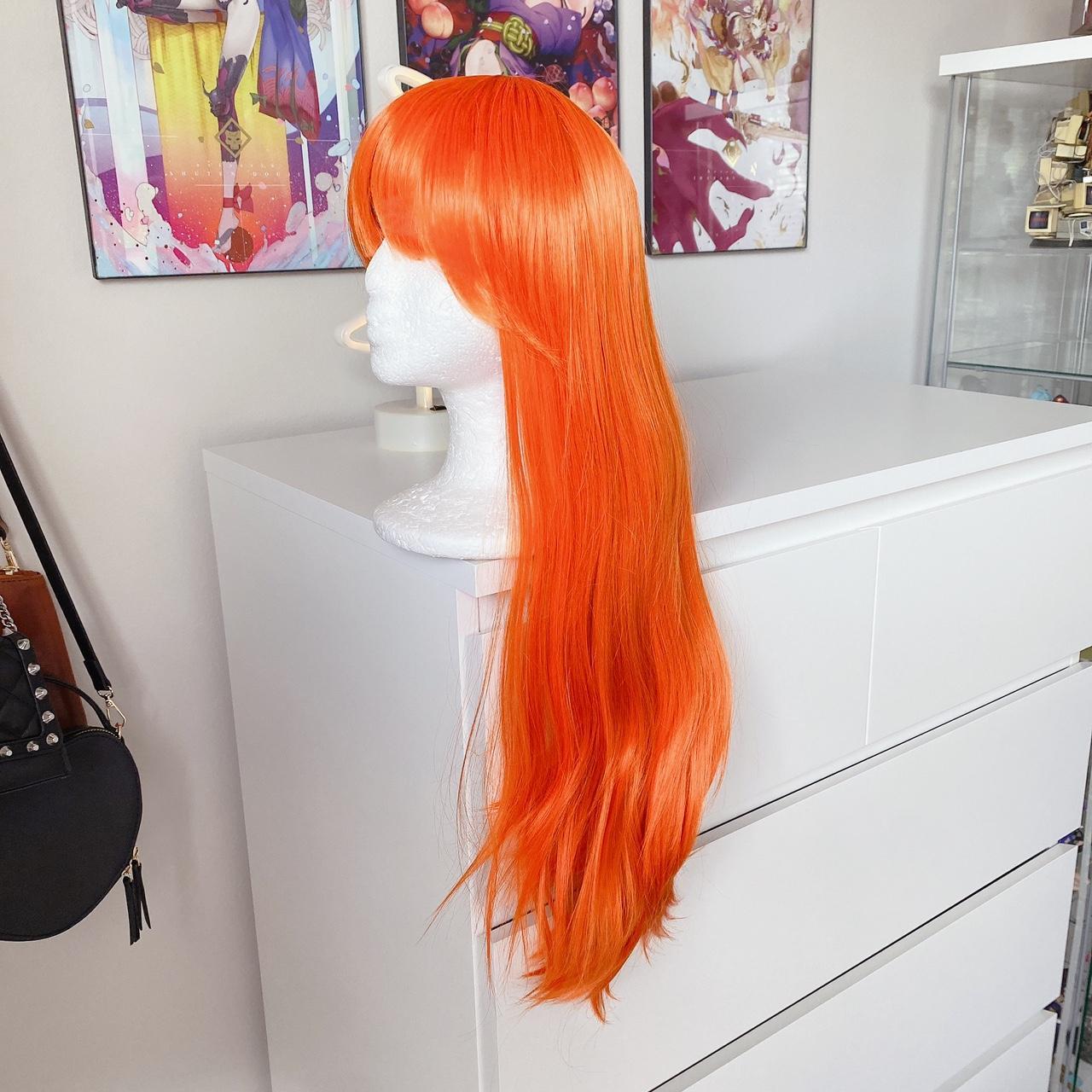 Long Straight Orange Ginger Cosplay Wig with... - Depop
