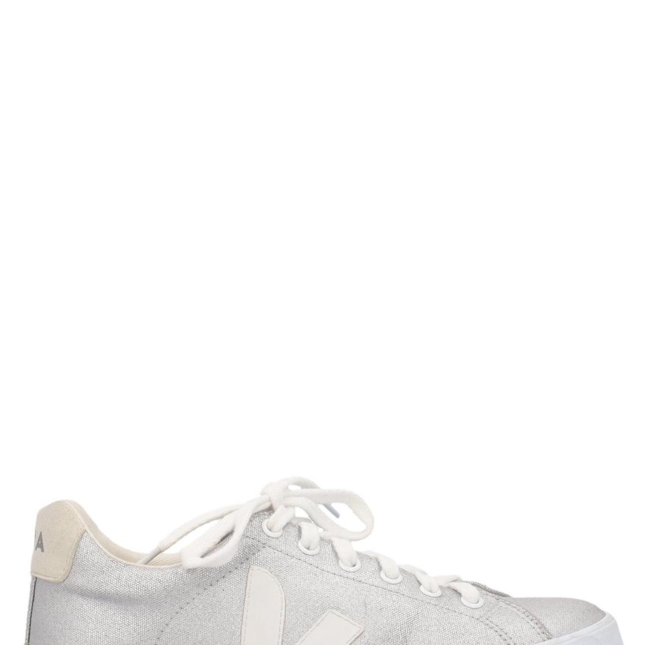 Veja Women's Silver and White Trainers | Depop