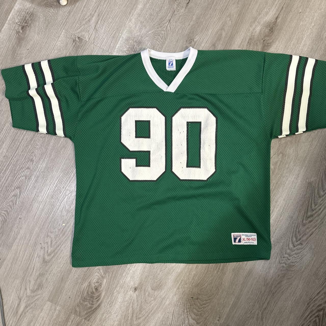 Vintage 90s Dennis Byrd New York Jets Logo 7 Jersey... | Depop