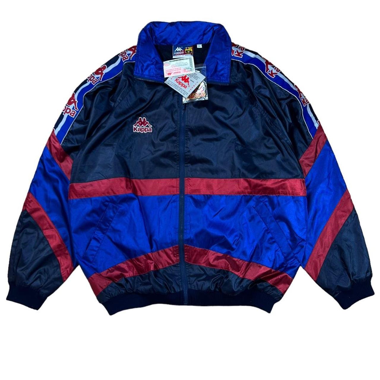 FC BARCELONA VINTAGE JACKET 90S KAPPA NEW BOXY... | Depop