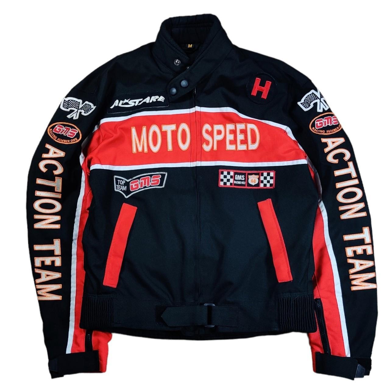 Men's Black and Red Jacket | Depop