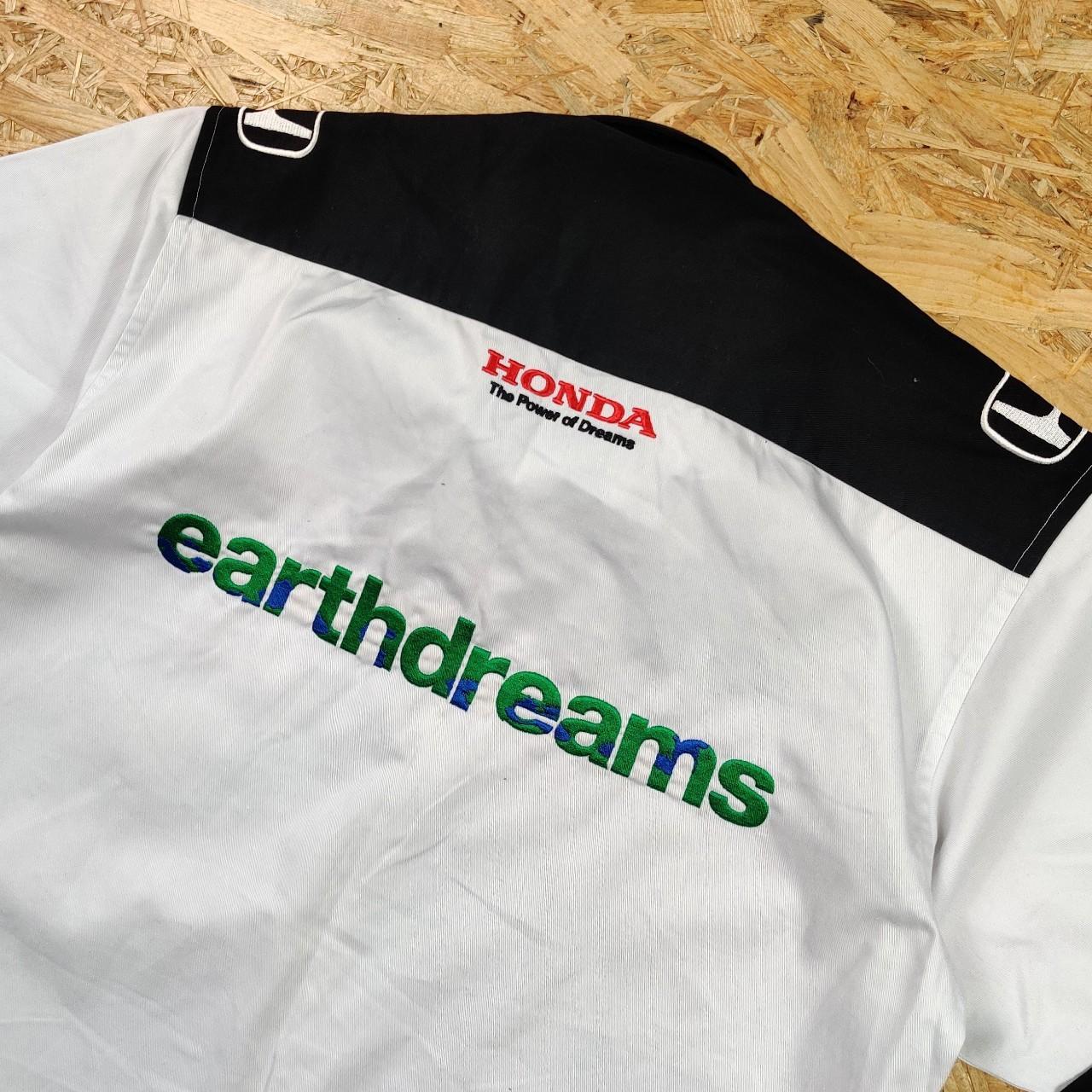 FILA HONDA RACING BUTTON UP SHIRT Y2K BAGGY BIKE... - Depop