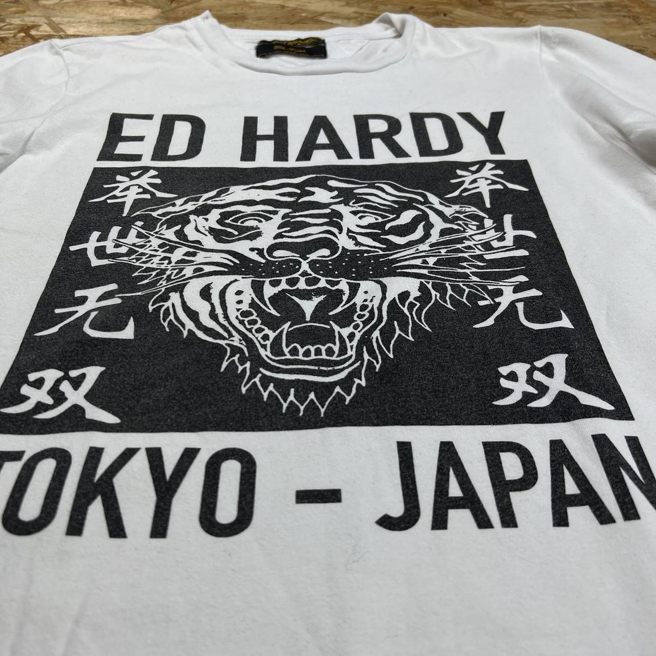 ED HARDY TSHIRT TOKYO JAPAN Y2K DESINGER VINTAGE 00S... - Depop