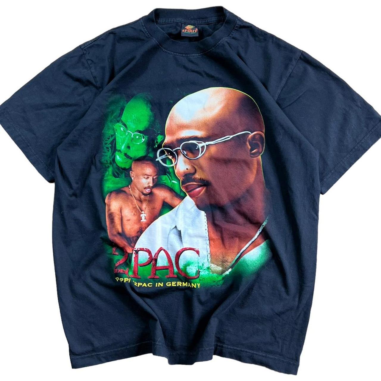 2PAC RAP HIP HOP T-SHIRT JERSEY 2000S 90S SKATER... - Depop
