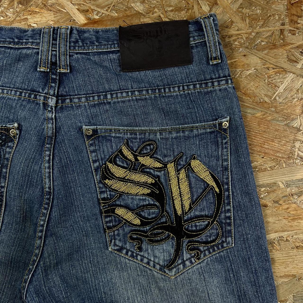 SOUTHPOLE HIP HOP RAP BAGGY JEANS PANTS DENIM Y2K... - Depop