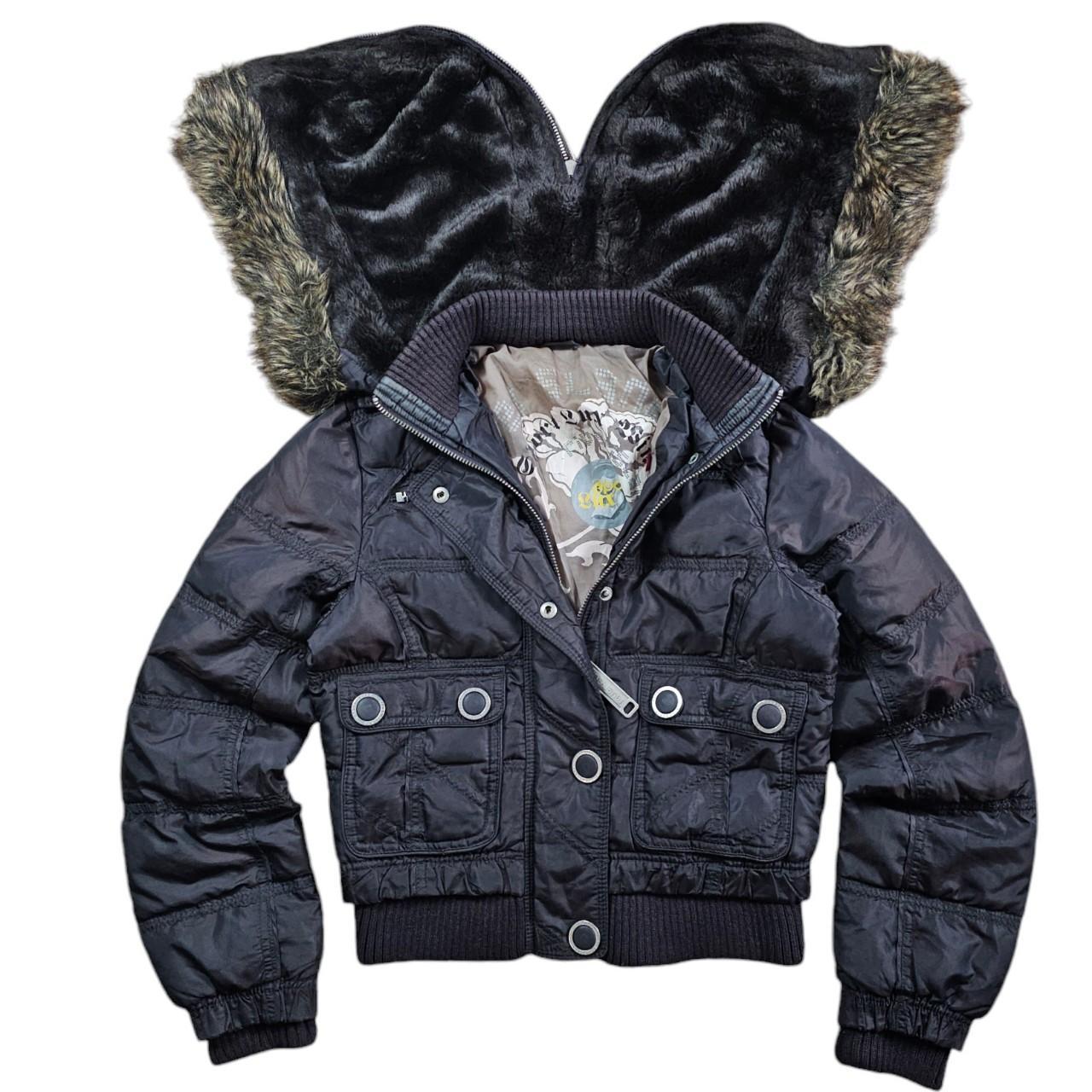 RIVER ISLAND BROWN CROPPED BOMBER JACKET N2B... - Depop