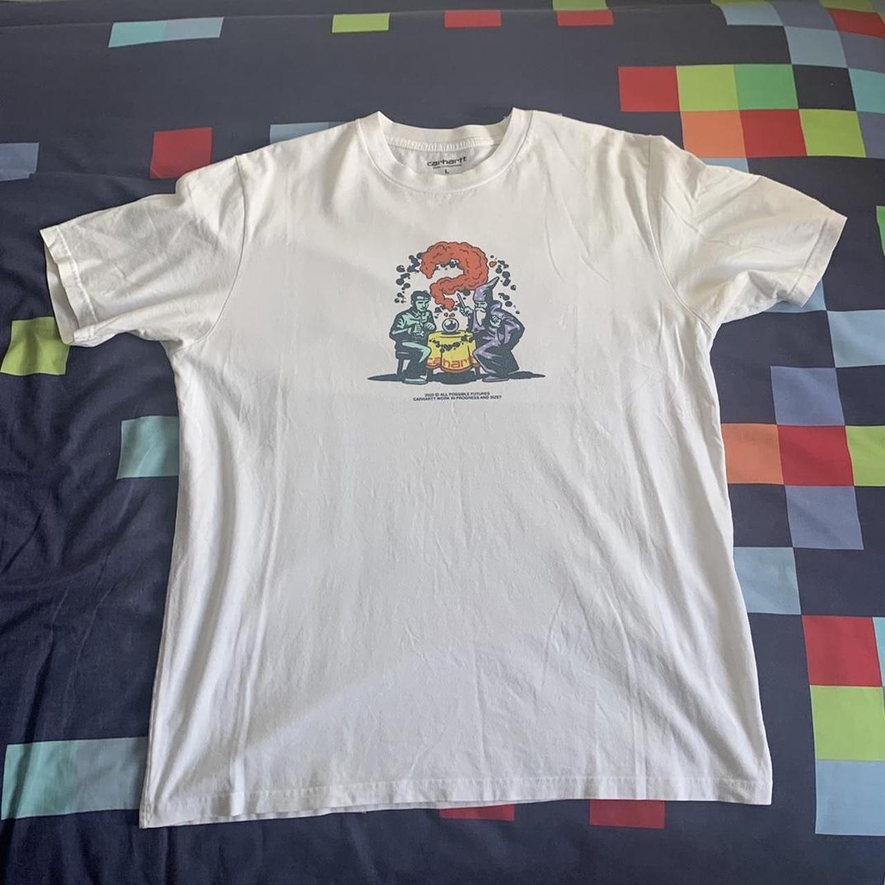 Carharrt x Size collab Tshirt Decently rare 8/10... - Depop