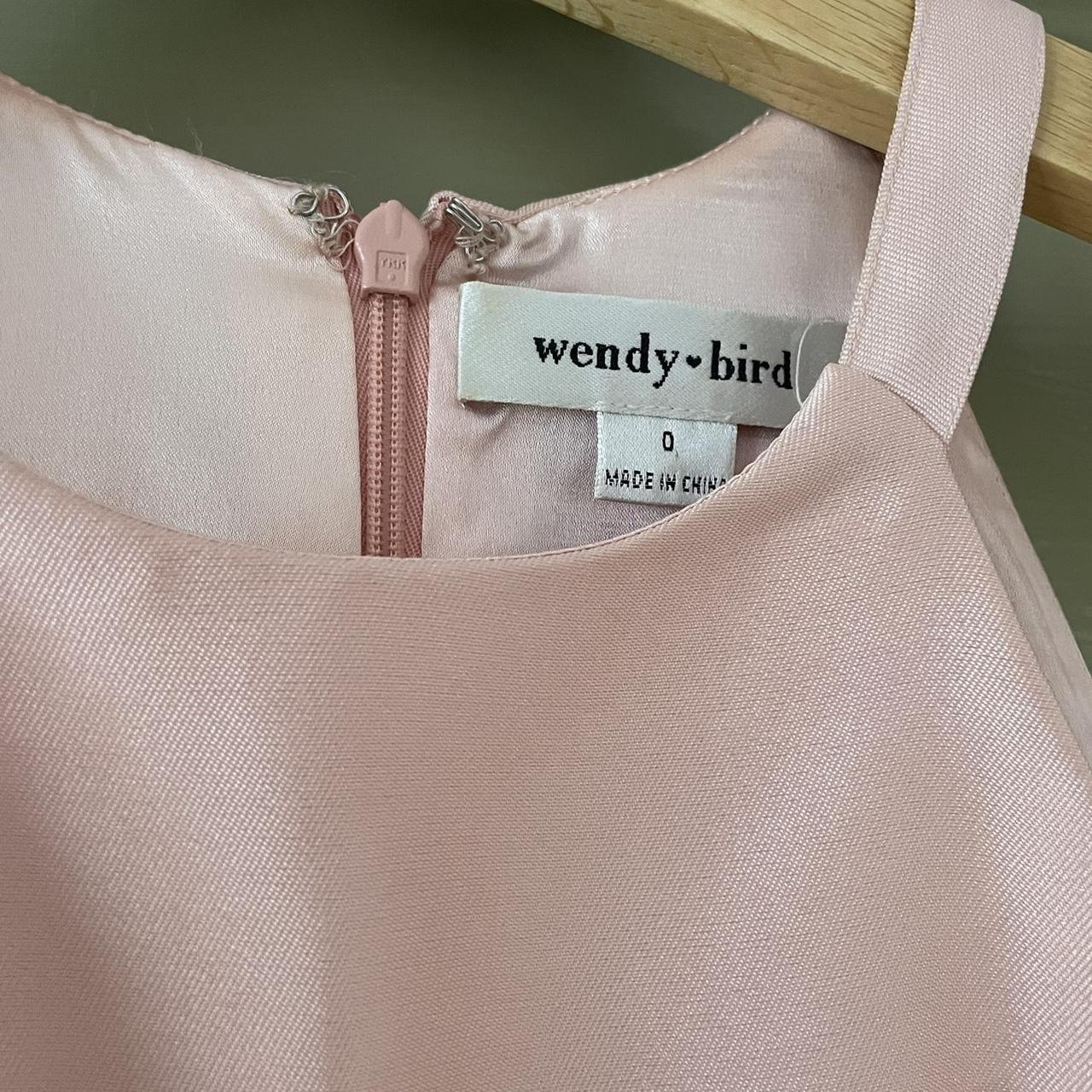 pink satin cupcake formal dress from modcloth (the... - Depop