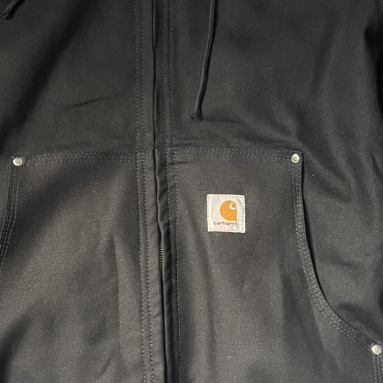 Carhartt rework Jacket black Multiple sizes... - Depop