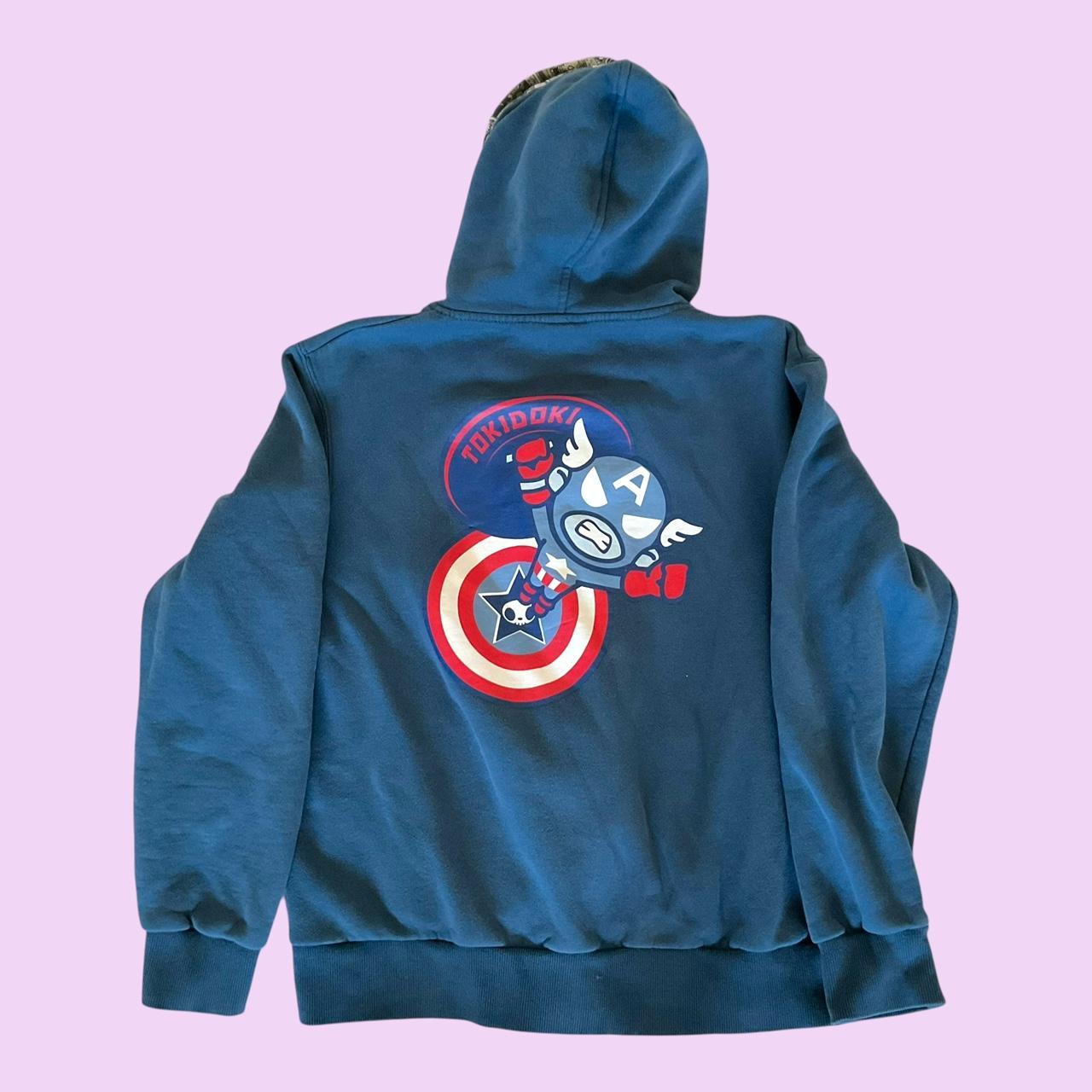 tokidoki x marvel captain america hoodie chest... | Depop