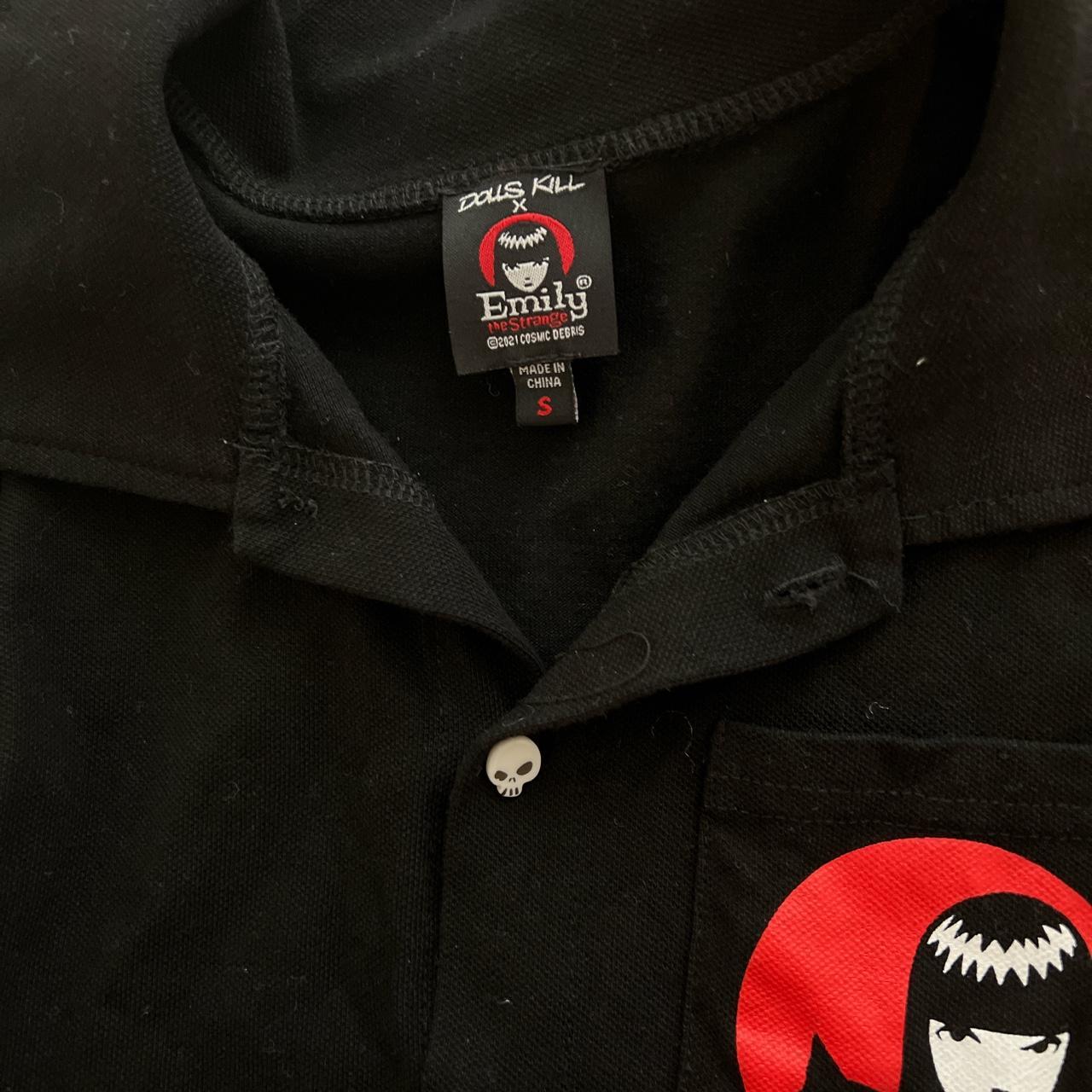 Emily the Strange black collared dress never worn, i... - Depop