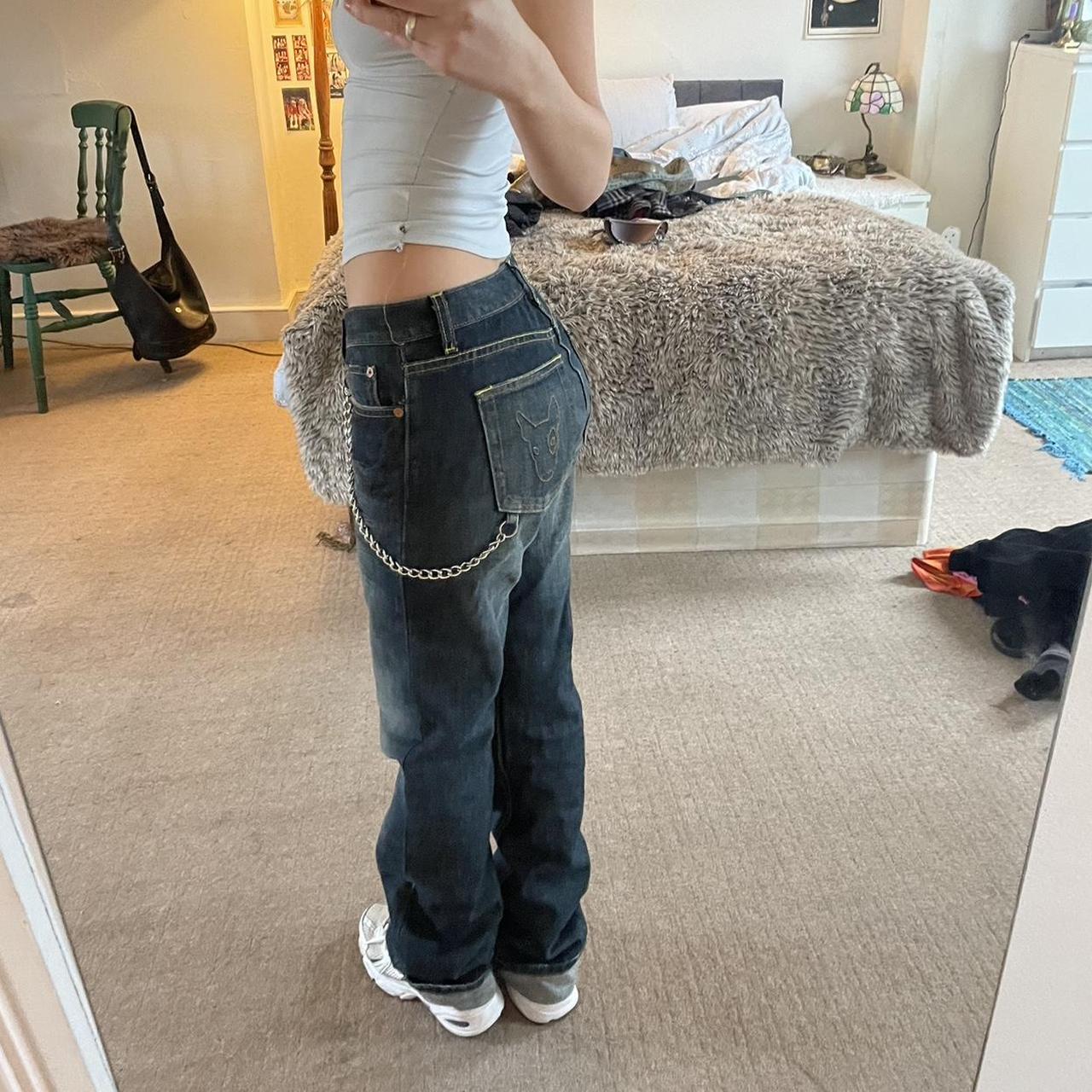 Fake London genius jeans Low waisted slim fit W28... | Depop