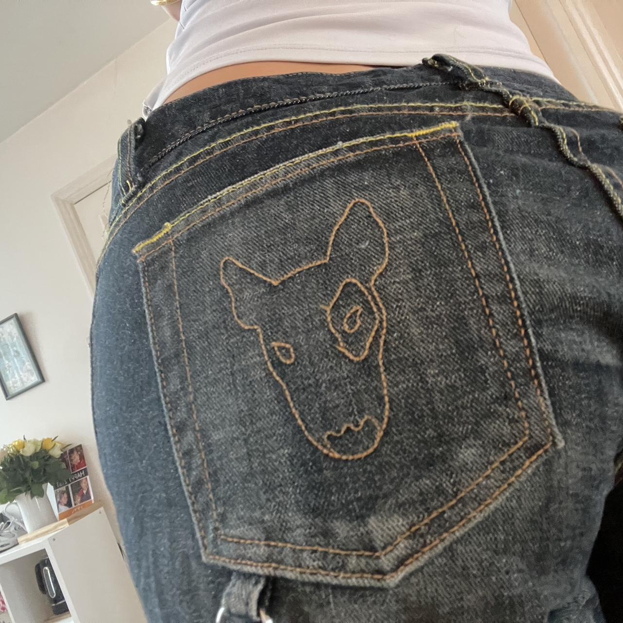 Fake London genius jeans Low waisted slim fit W28... | Depop