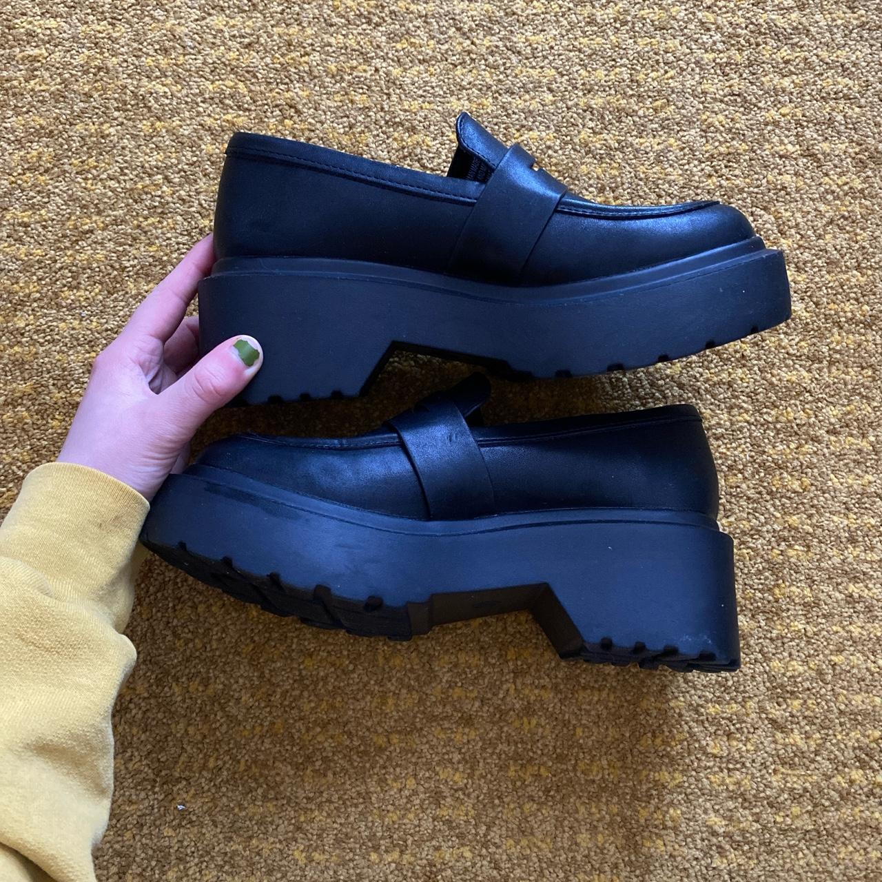 Wild Fable black platform/chunky loafers - worn a... - Depop