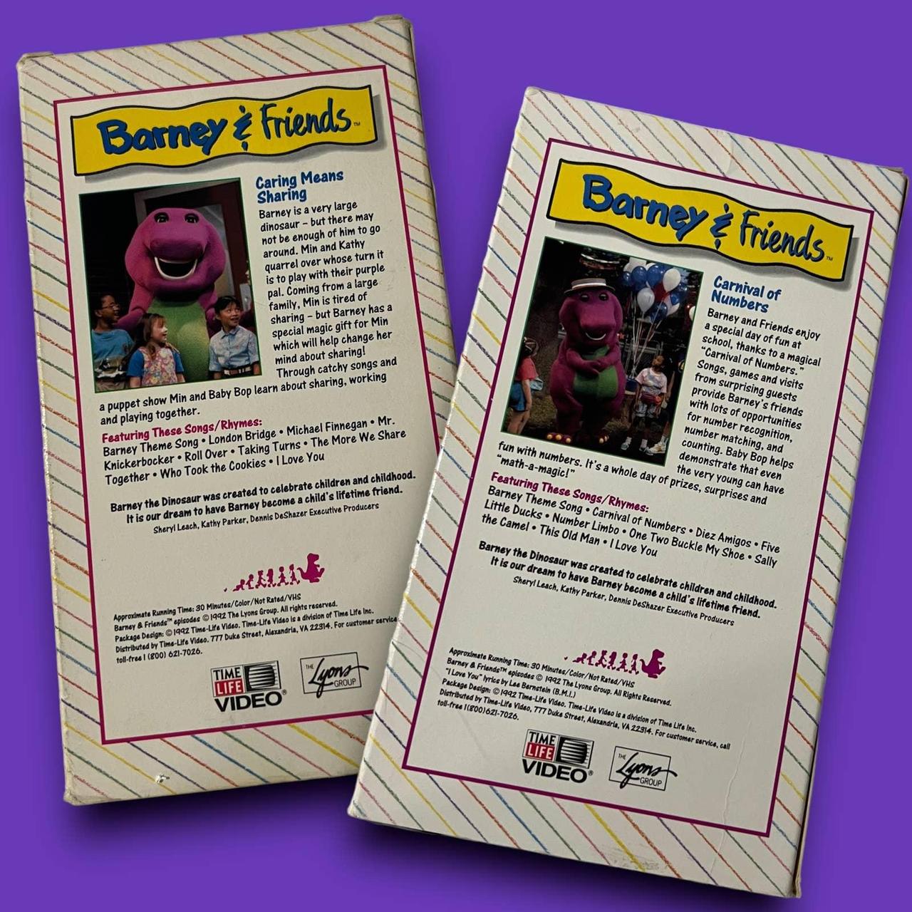Barney VHS Tape - Set of 2 Barney & Friends... - Depop