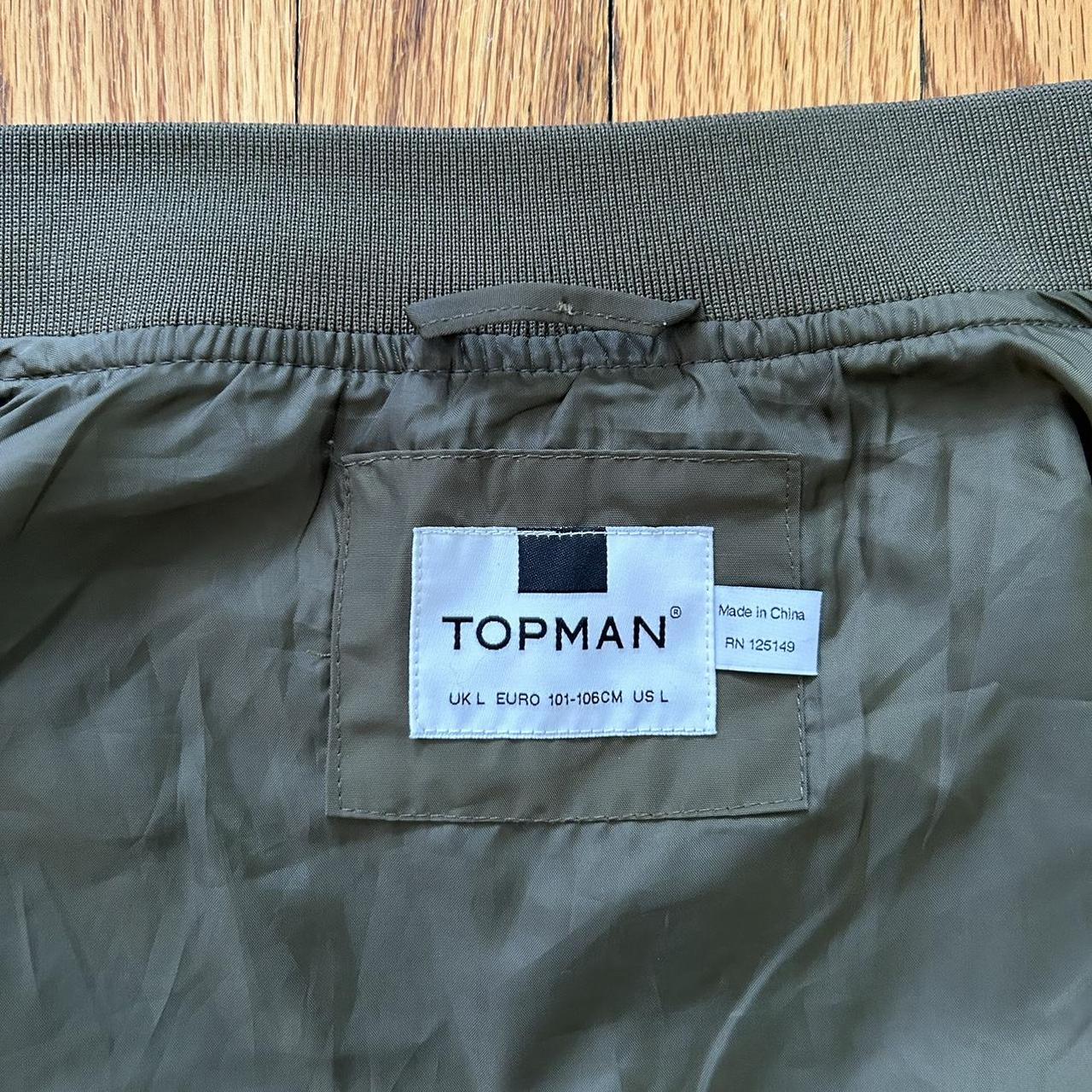 Topman Green Bomber Jacket • Light weight bomber •... - Depop