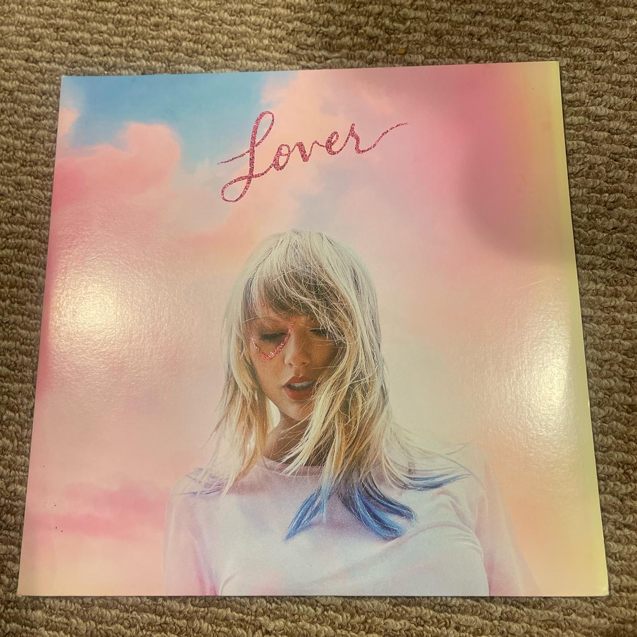 Taylor swift Lover vinyl. Translucent blue and baby... - Depop