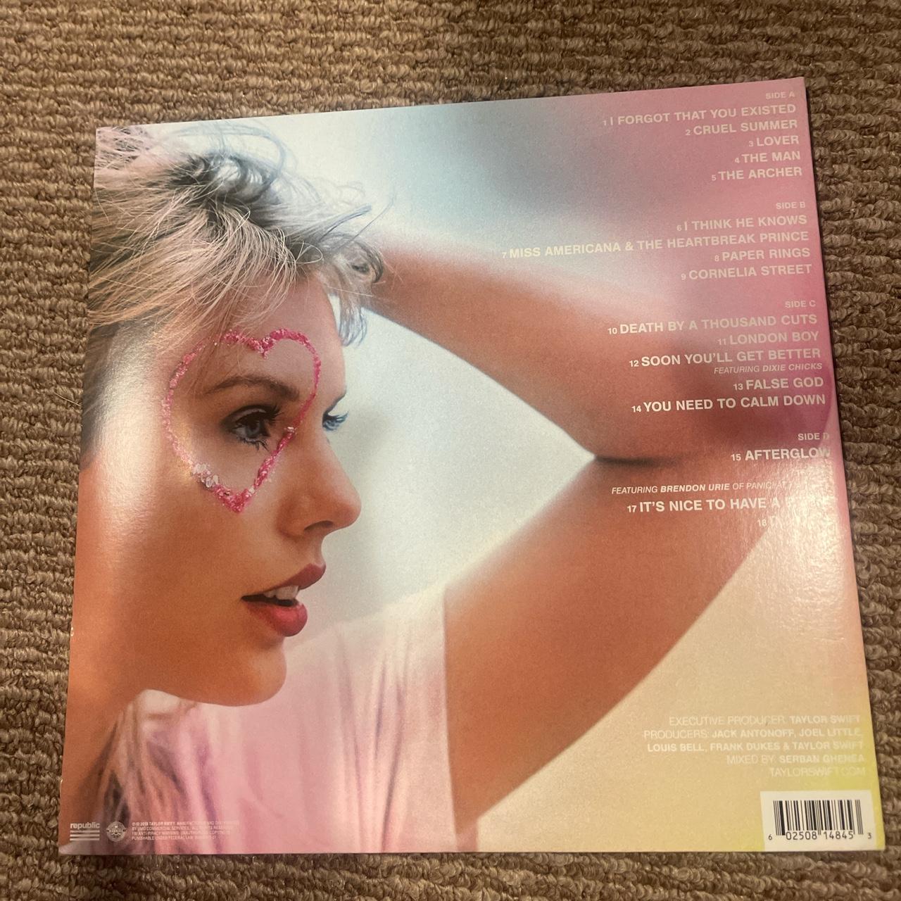 Taylor swift Lover vinyl. Translucent blue and baby... - Depop