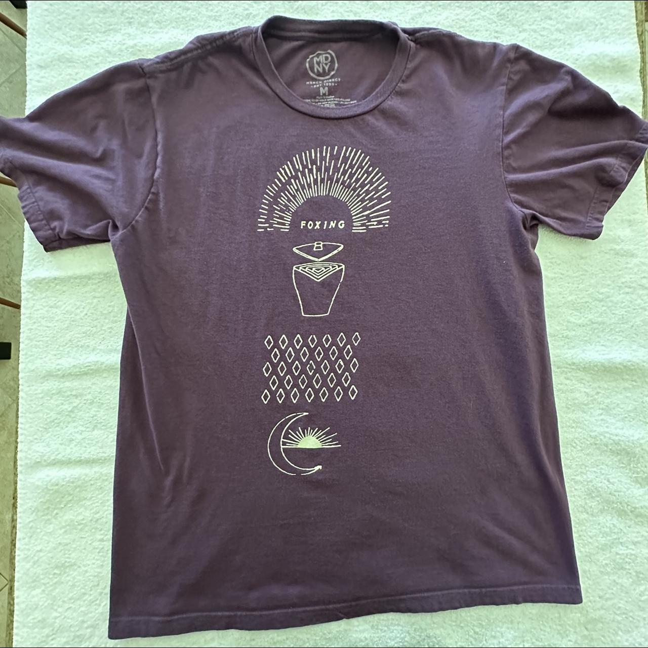 Foxing band t-shirt Purple size medium Merch Direct... - Depop