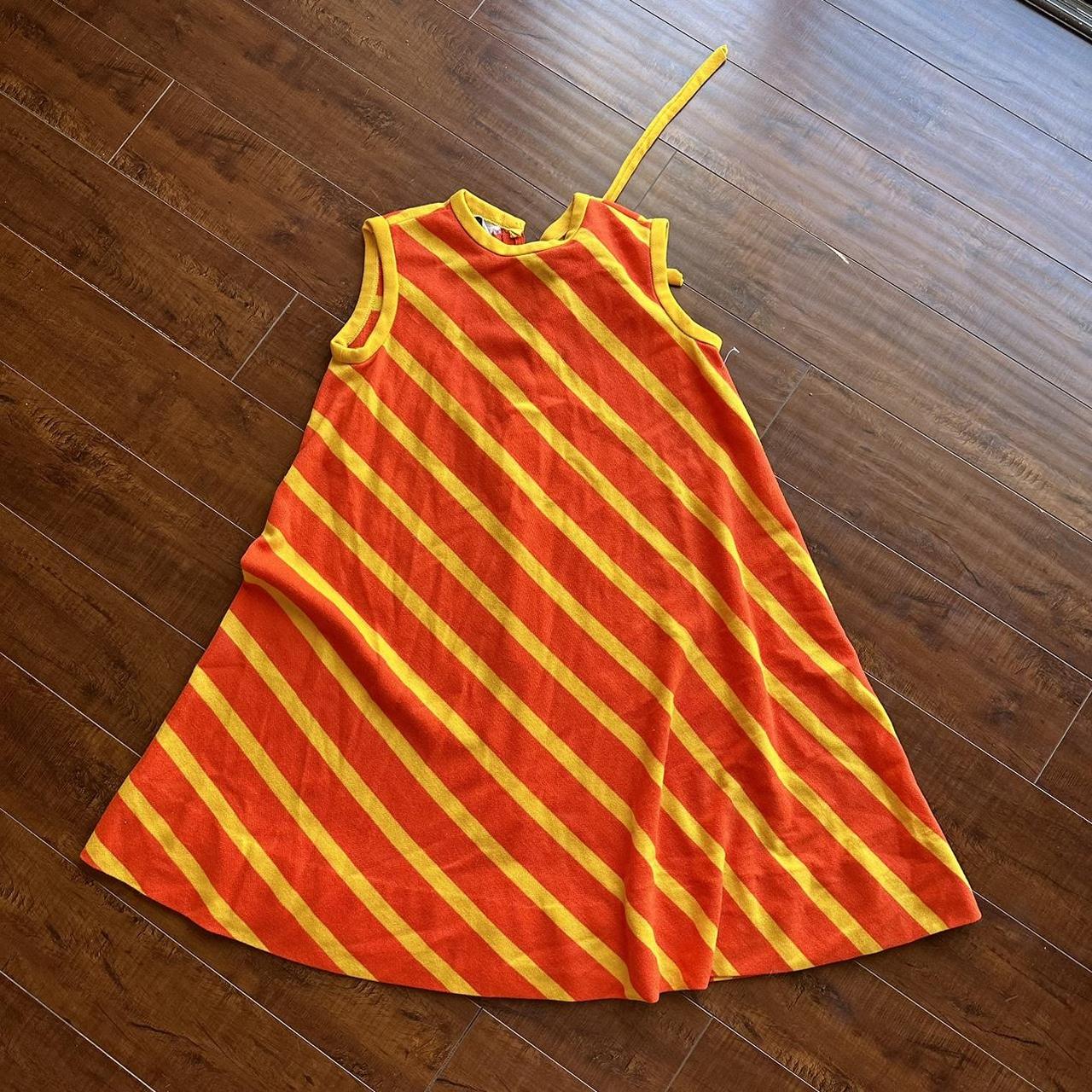 Authentic vintage 1950s Jonathan Logan knit orange... - Depop