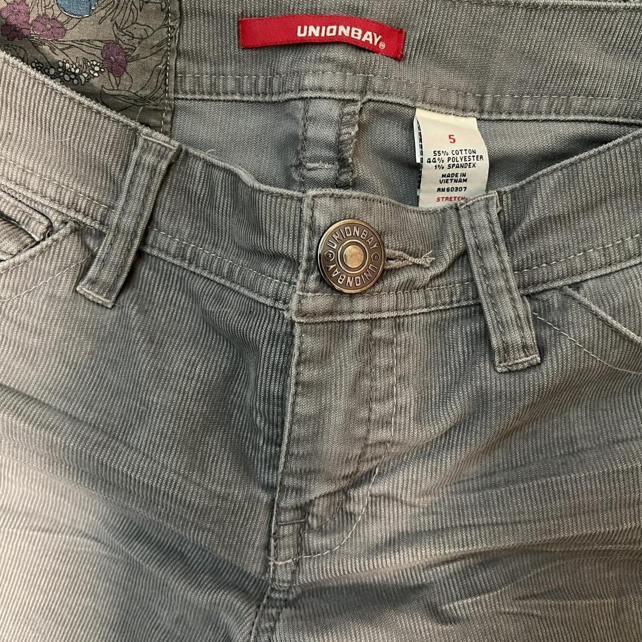 vintage y2k Union Bay low rise grey corduroy flare... - Depop