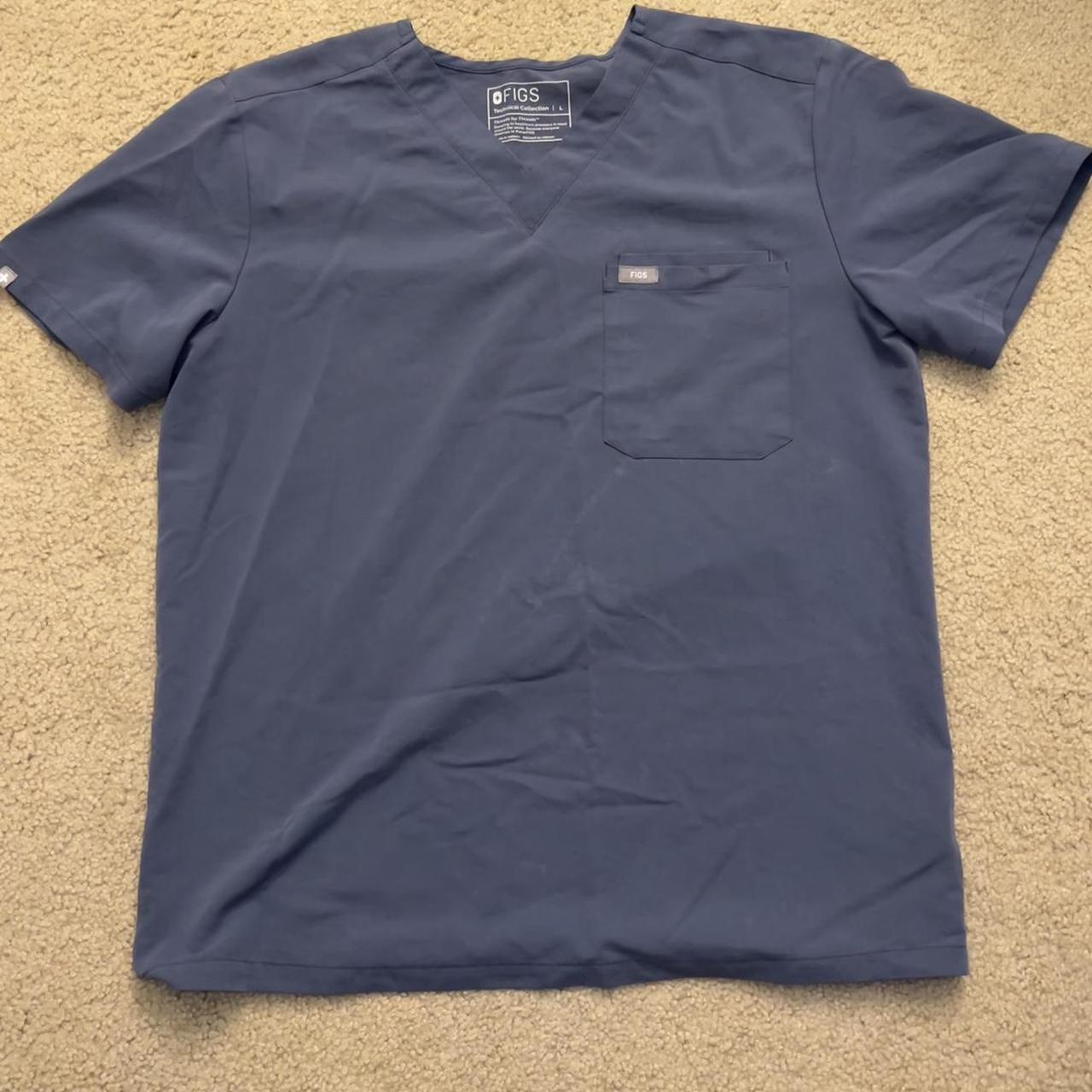 Men’s space gray figs scrubs (3 pocket top +... - Depop