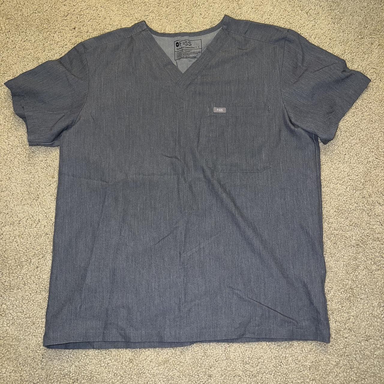 Men’s graphite figs scrubs (3 pocket top + joggers)... - Depop