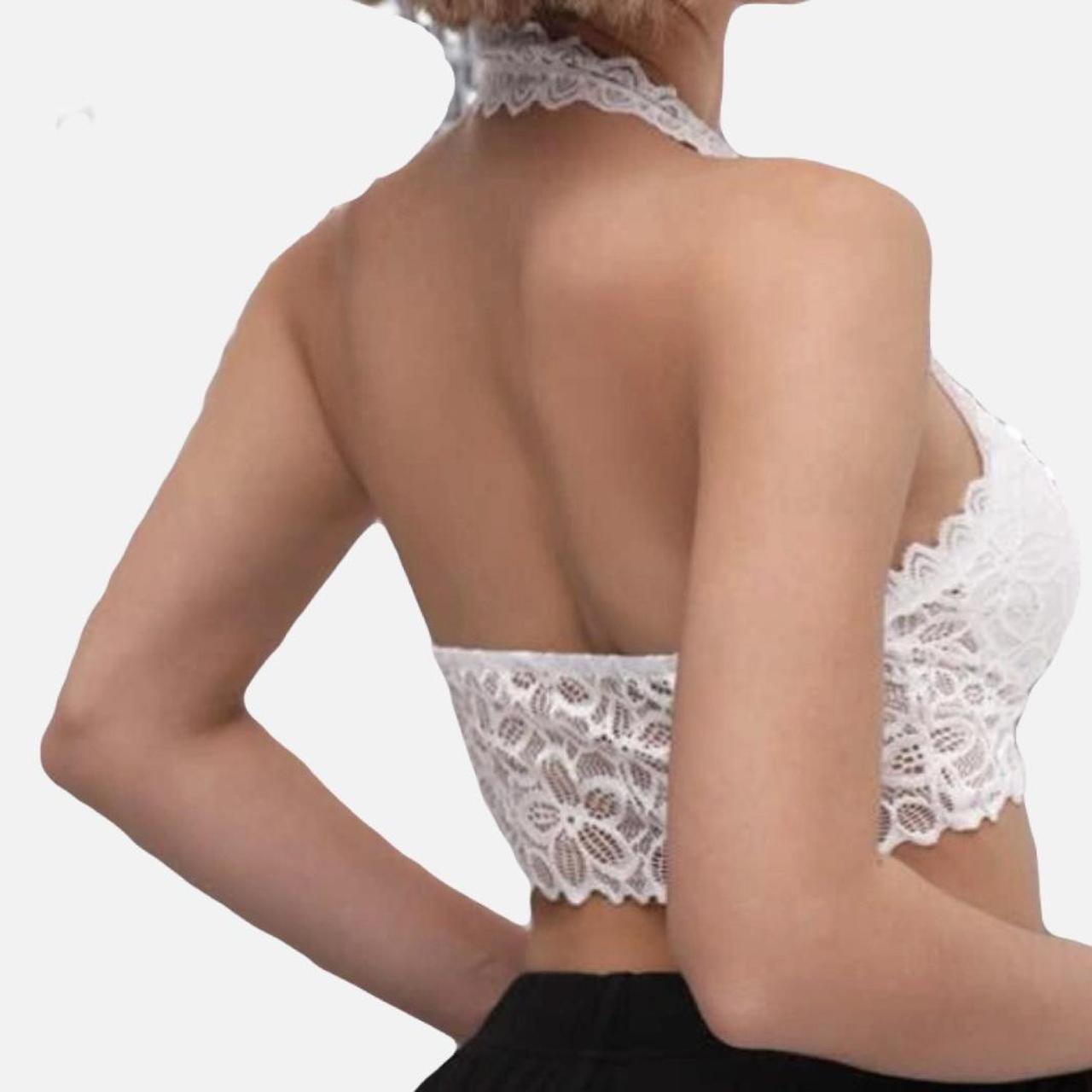 The Cutest White Lace Halter Top From Shein With Depop
