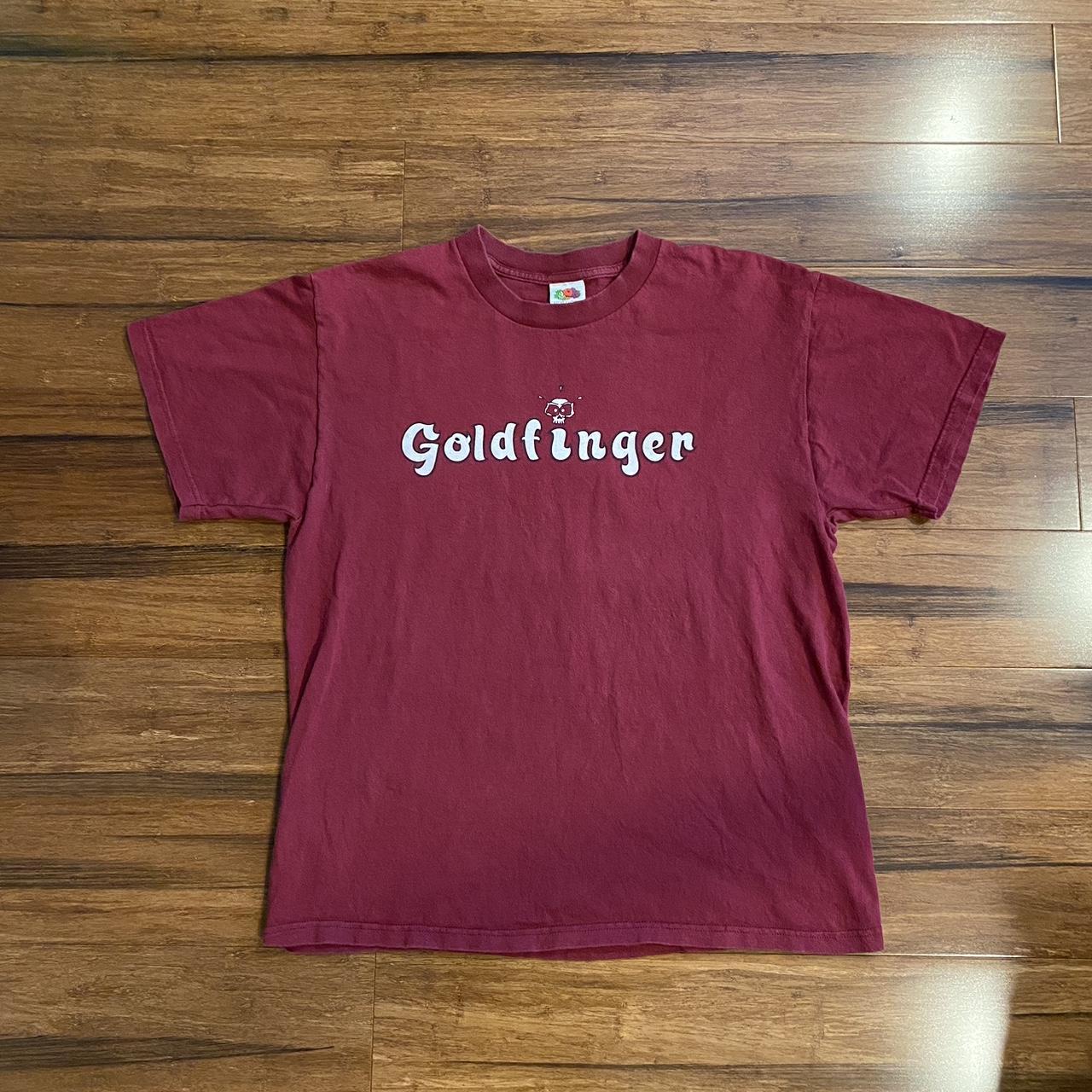 Vintage 90s Goldfinger Band T-Shirt •Size large... - Depop