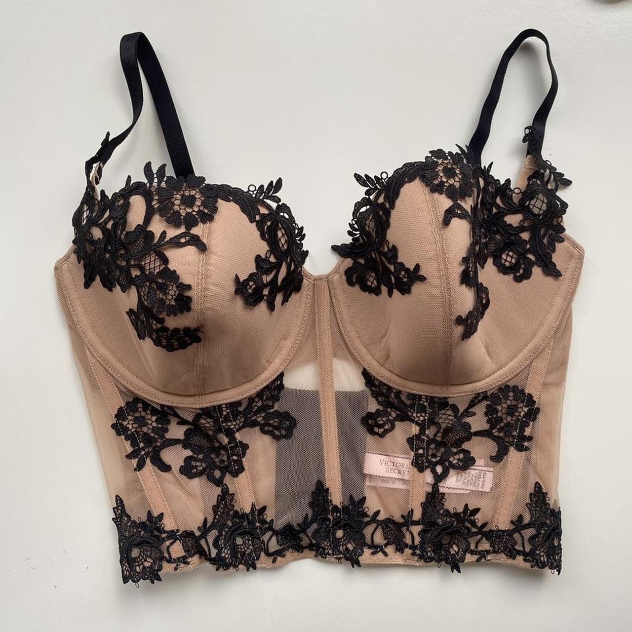 2 Victoria’s Secret bralettes Black - size 34DD... - Depop